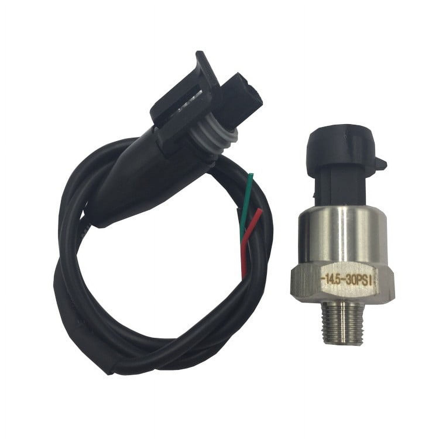 5V 1/8NPT Air Fuel Pressure Sensor Stainless Steel Transmitter Sensor ...