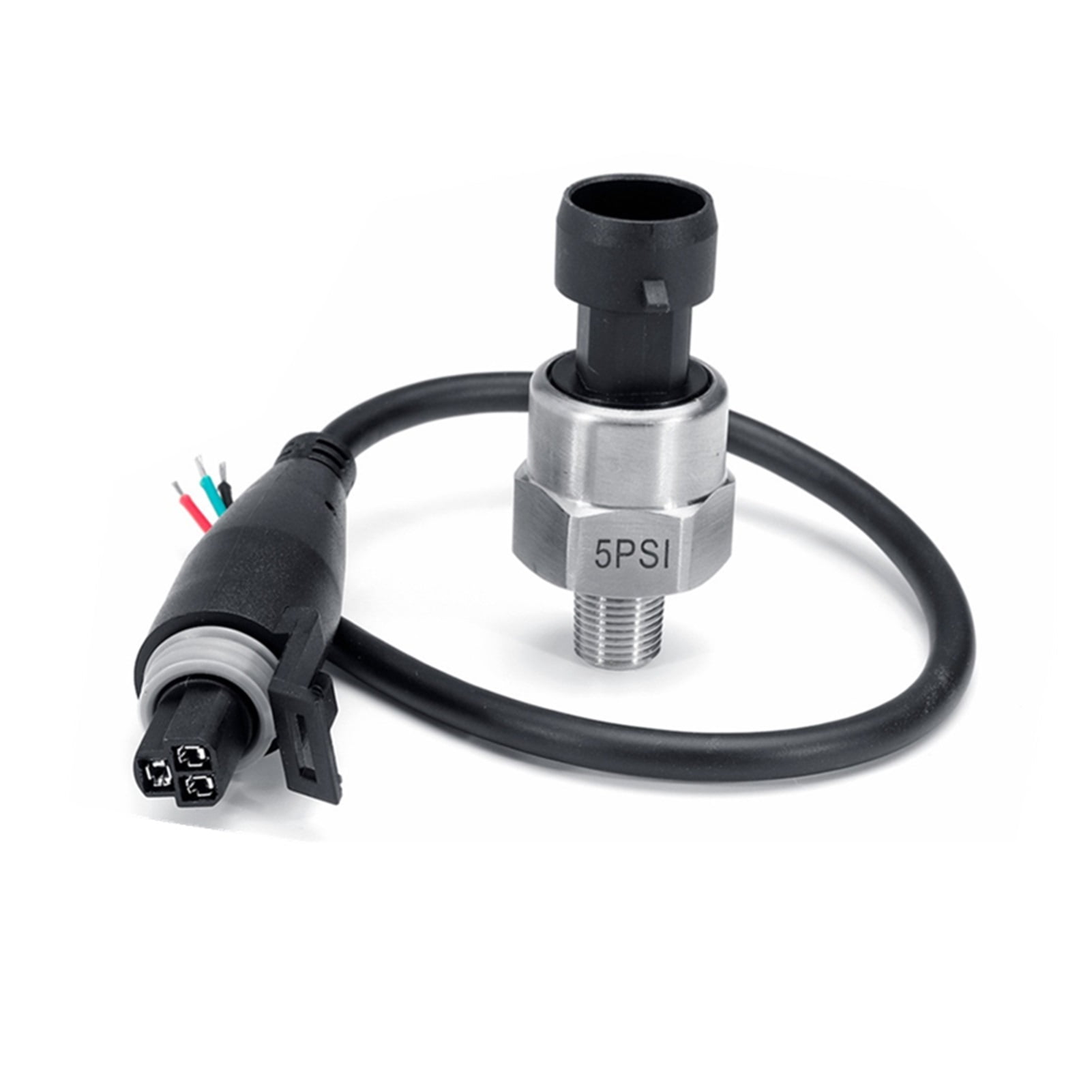 5V 1/8NPT Oil Fuel Air Pressure Transducer Transmitter Sensor Stainless ...