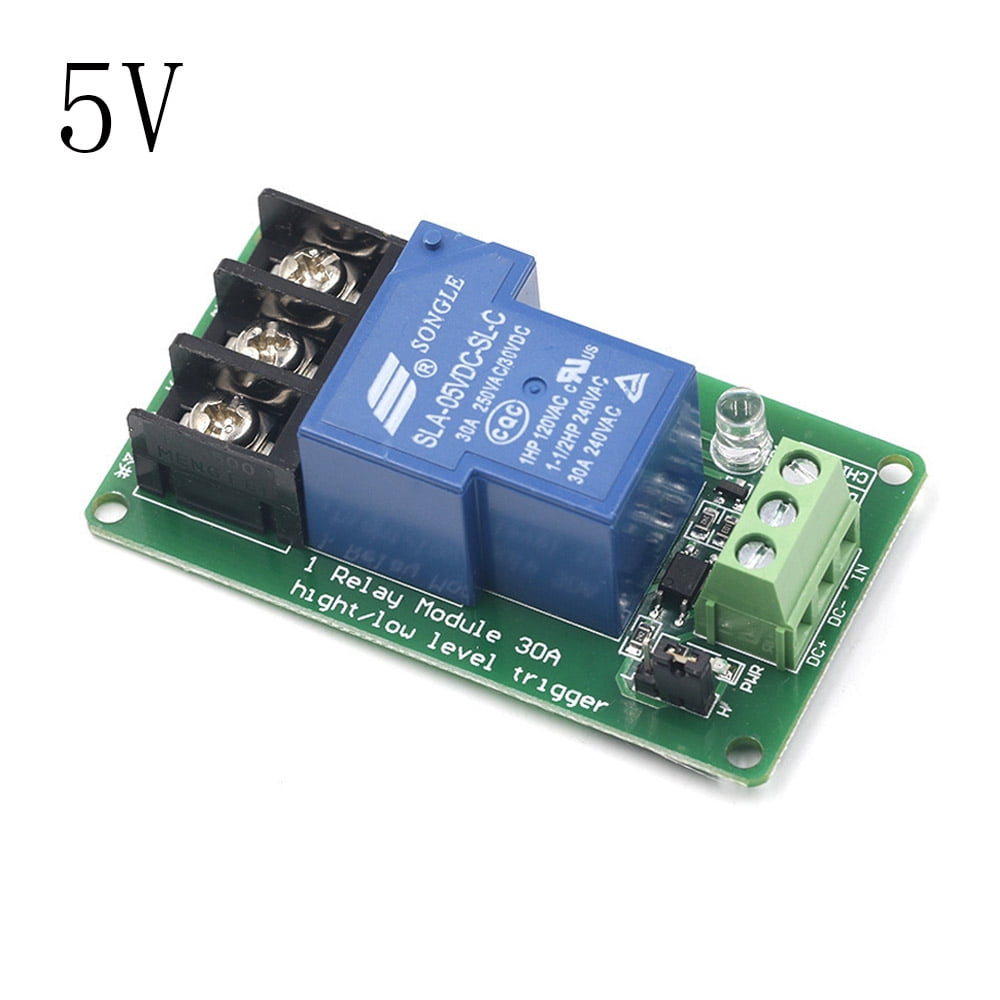 5V 12V 24V 1 Channel Relay Module 30A with Optocoupler Isolation Supports High and Low Trigger ...