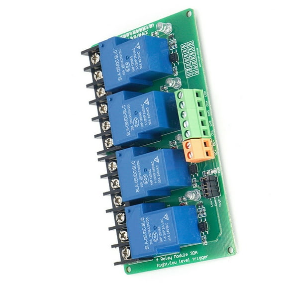 5V/12V/24V 4 Channel Relays Module Optocoupler Isolation High Low ...
