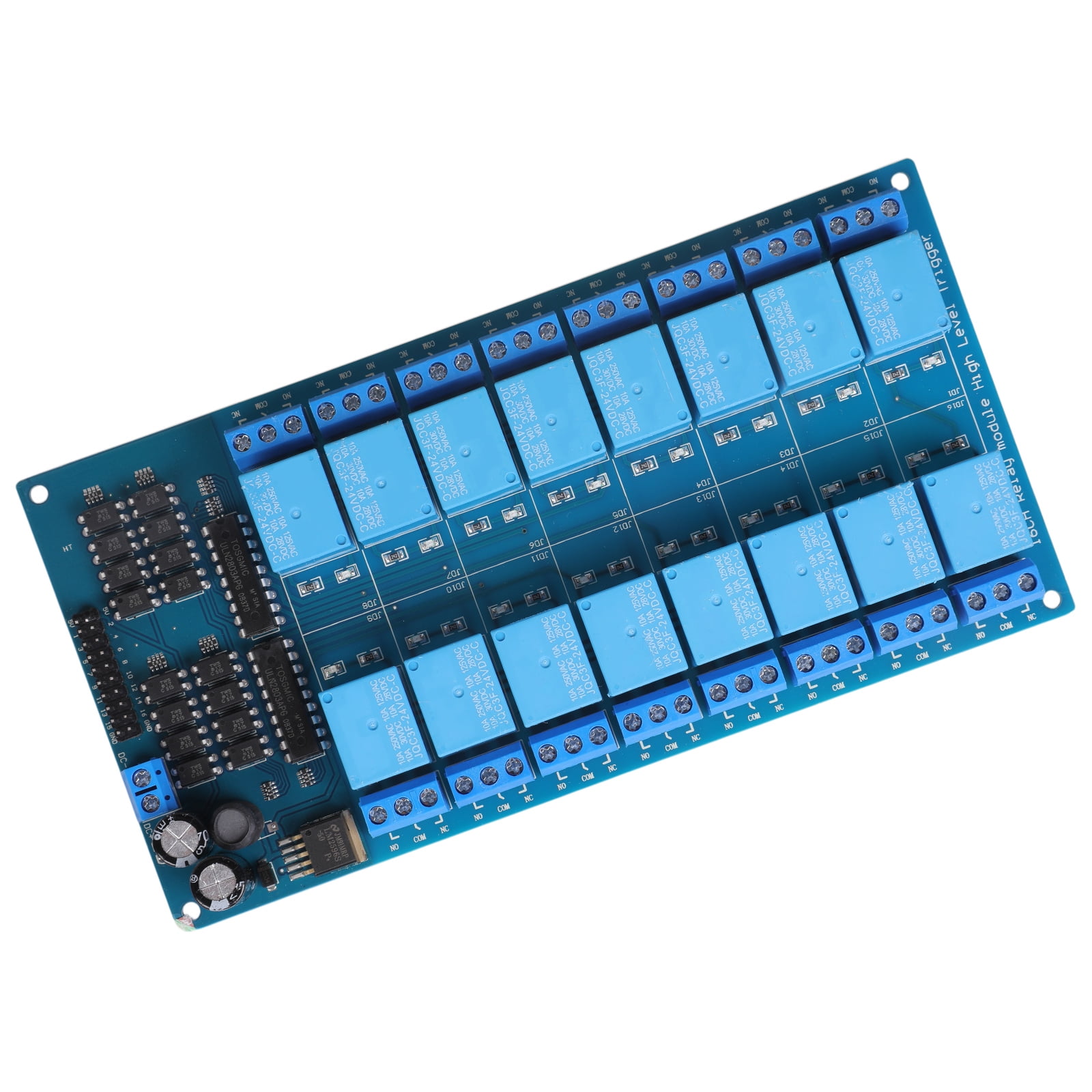 5V/12V/24V Microcontrollers Interfaces Power Relays Shield Module 16 ...