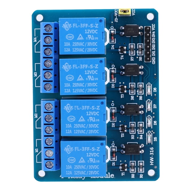 5V 12V 24V Relay Board with Optocoupler Isolation for Arduino DIY (12V ...