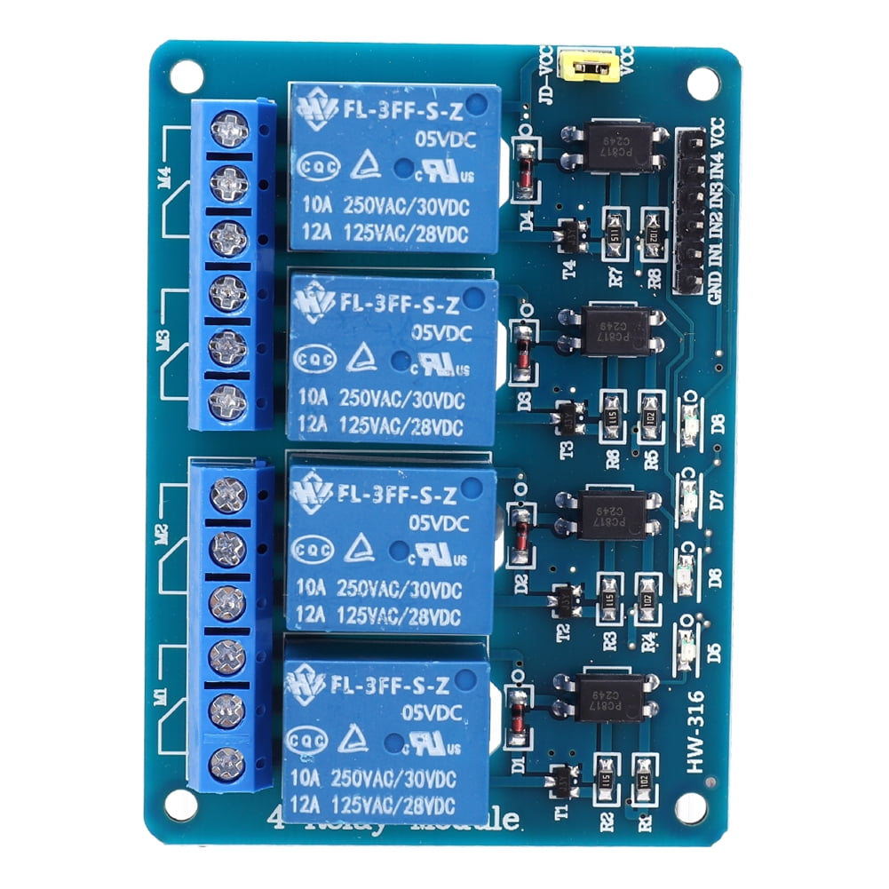 5V 12V 24V Relay Board with Optocoupler Isolation for Arduino DIY (5V ...