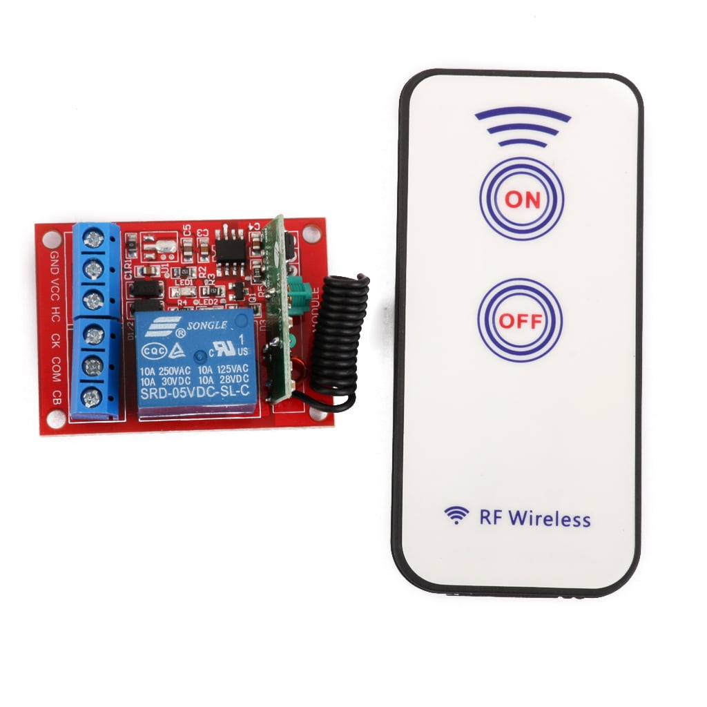 5V 1CH Channel Remote Control Receiver 433M - Walmart Business Supplies