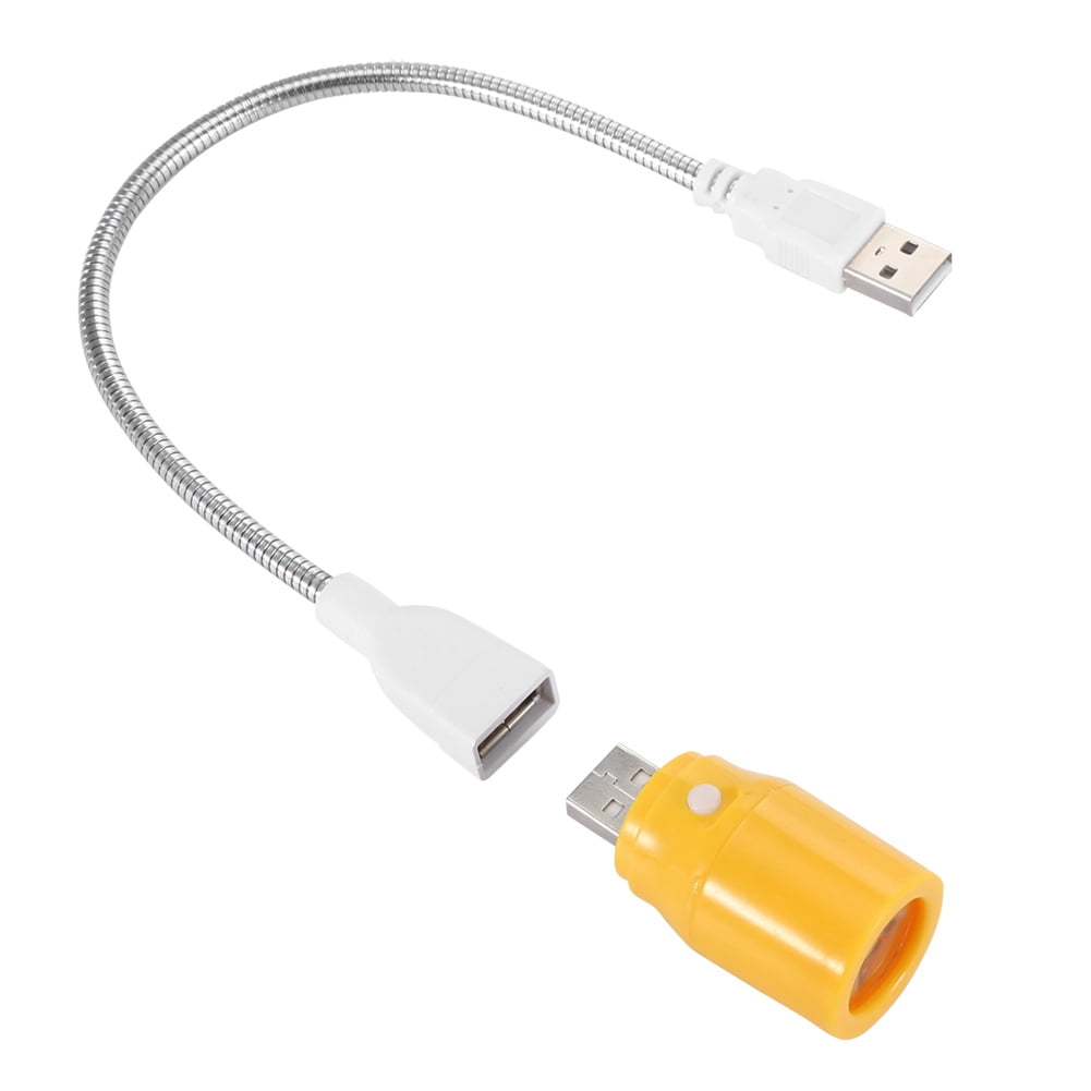 5V 1W Durable Mini USB LED Desk Lamp with Flexible Hose and Yellow ...