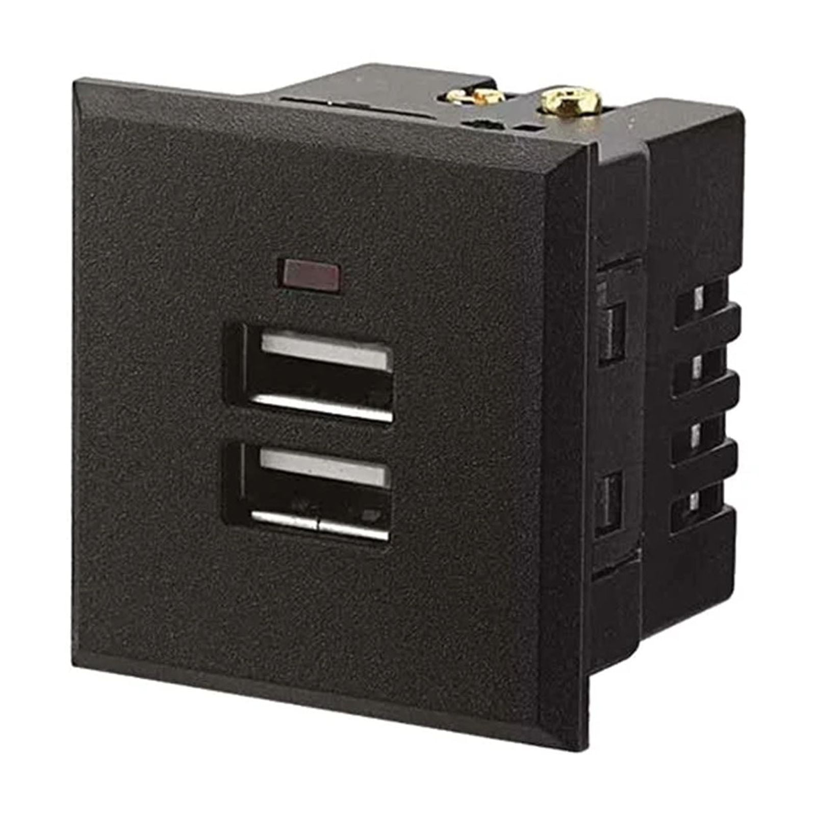 5V 2.1A Embedded Double USB Power Socket USB Card Desktop Socket ...