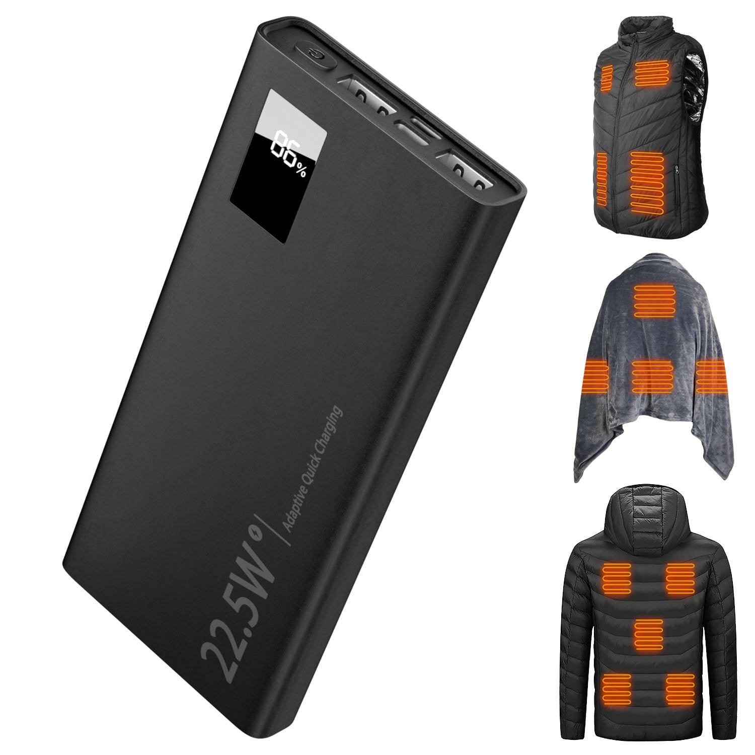 iMounTEK 10000mah Power Bank, Cordless Electric Warm Thermal Apparel ...