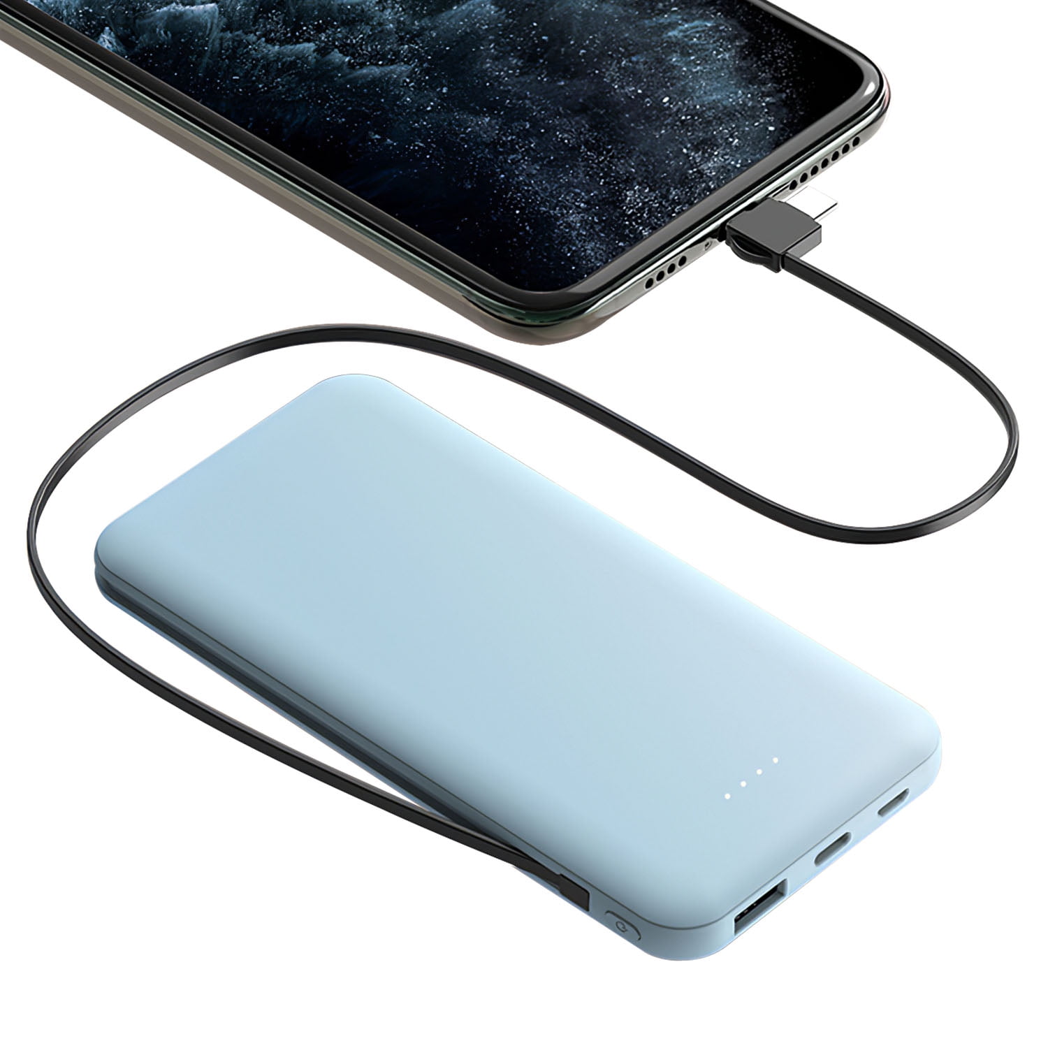5V/2.1A Power Bank TeqHome 10000mAh Portable Phone Charger with LT ...
