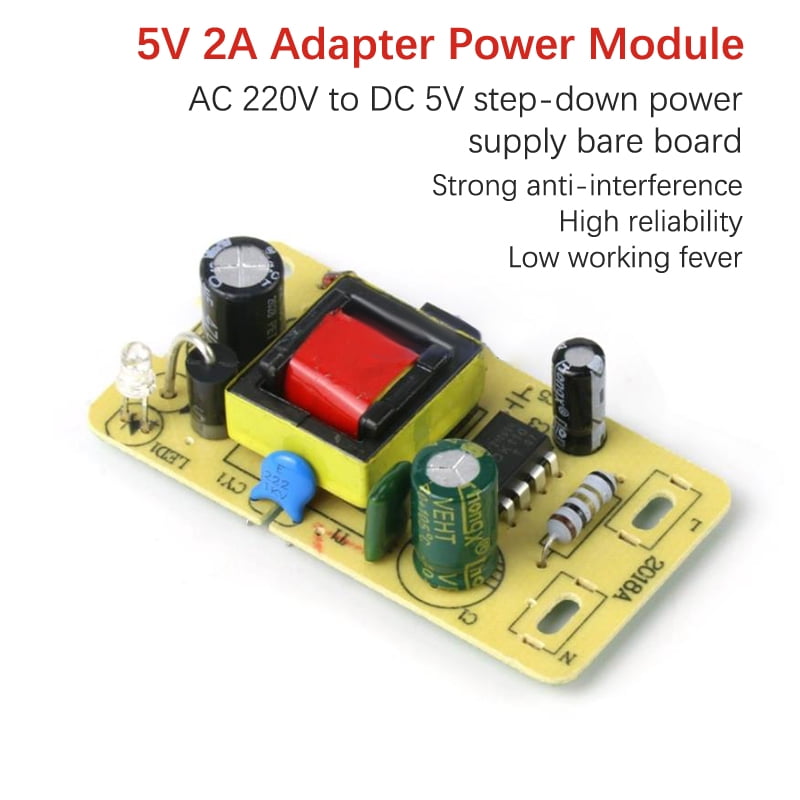 5V 2A Adapter Switching Power Supply Module AC 220V To DC 5V Step-Down ...