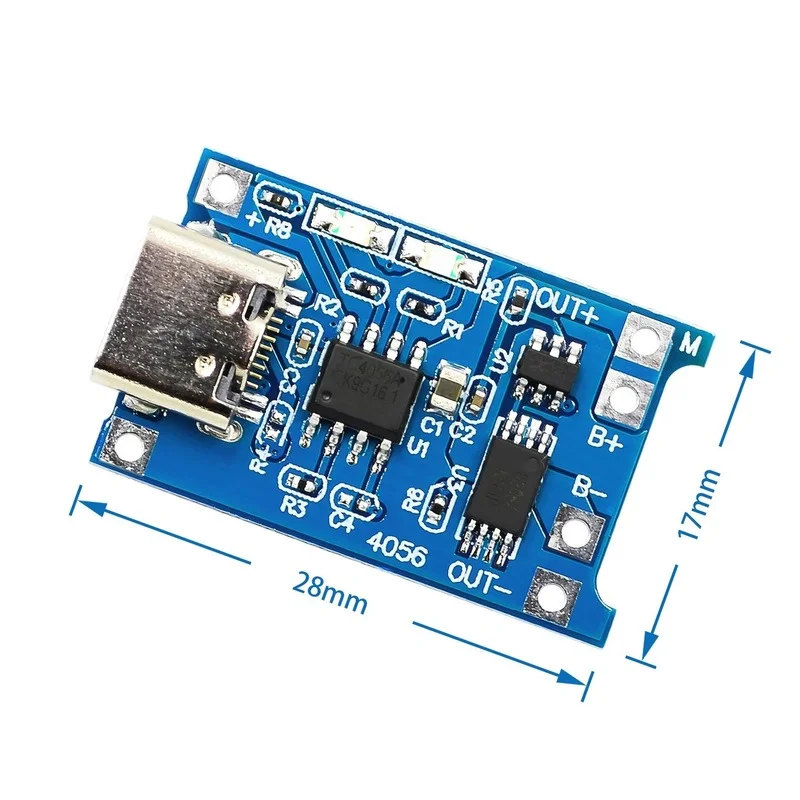 5V 2A Type-C USB 3.7V 18650 Lithium Li-ion Battery Charging Board DIY ...