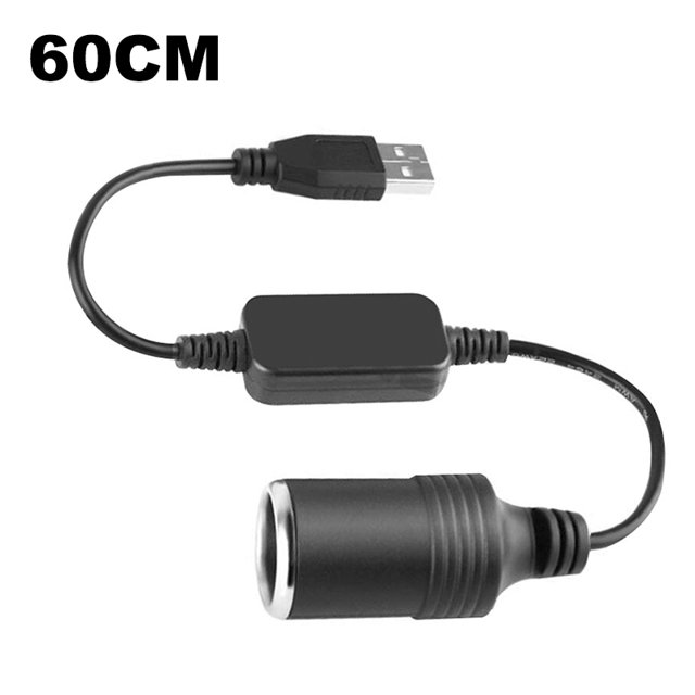 5V 2A USB To 12V Cigarette Lighter Socket USB Male to Female Cigarette Lighter Adapter Converter ...