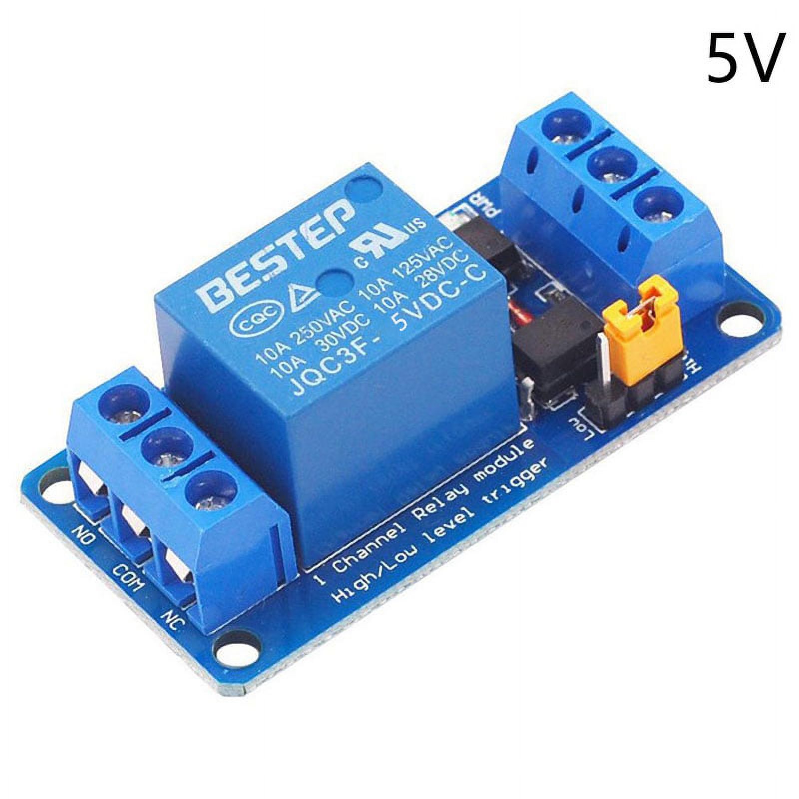 (5V) 3.3V 5V 12V 24V 1 Channel Relay Module High and low Level Trigger ...