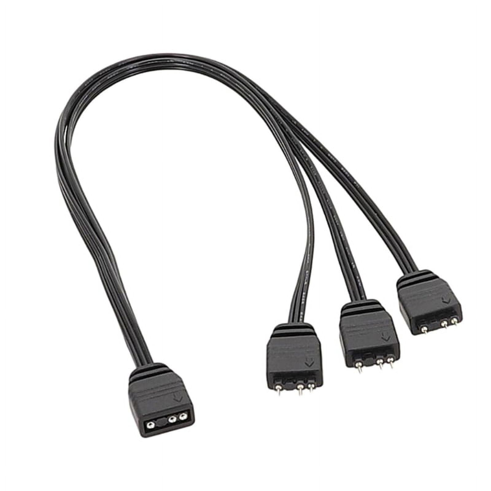 5V 3 Pin ARGB Splitter Cable 3Pin Addressable RGB Splitter Extension Connect and Extend Your ...