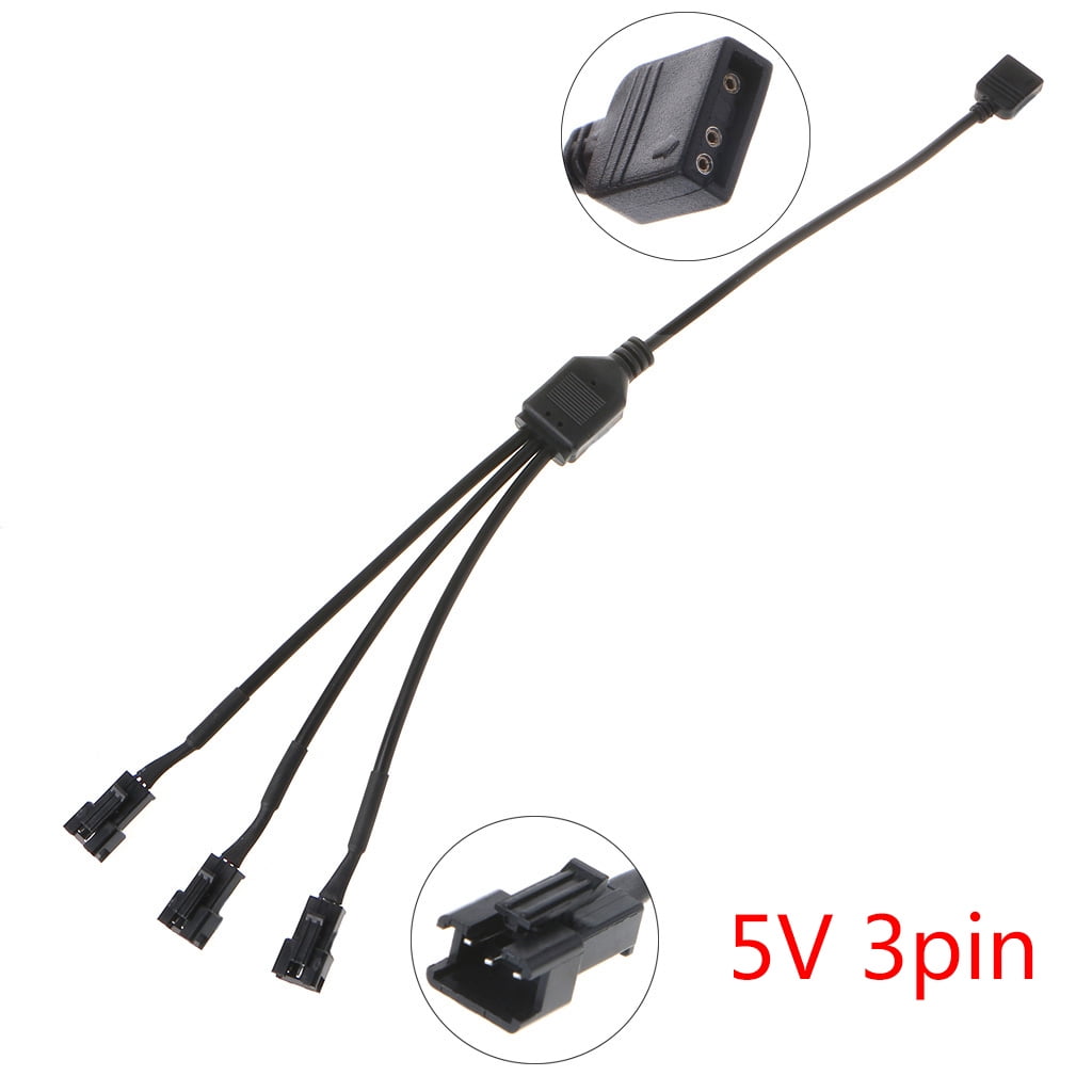 5V 3PIN to SM 3Pin Fan Interface Female/Male Adapter Motherboard ...