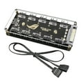 5V 3Pin ARGB Fan Hub Compatible for ASUS AURA SYNC RGB, 10 Hub Splitter ...