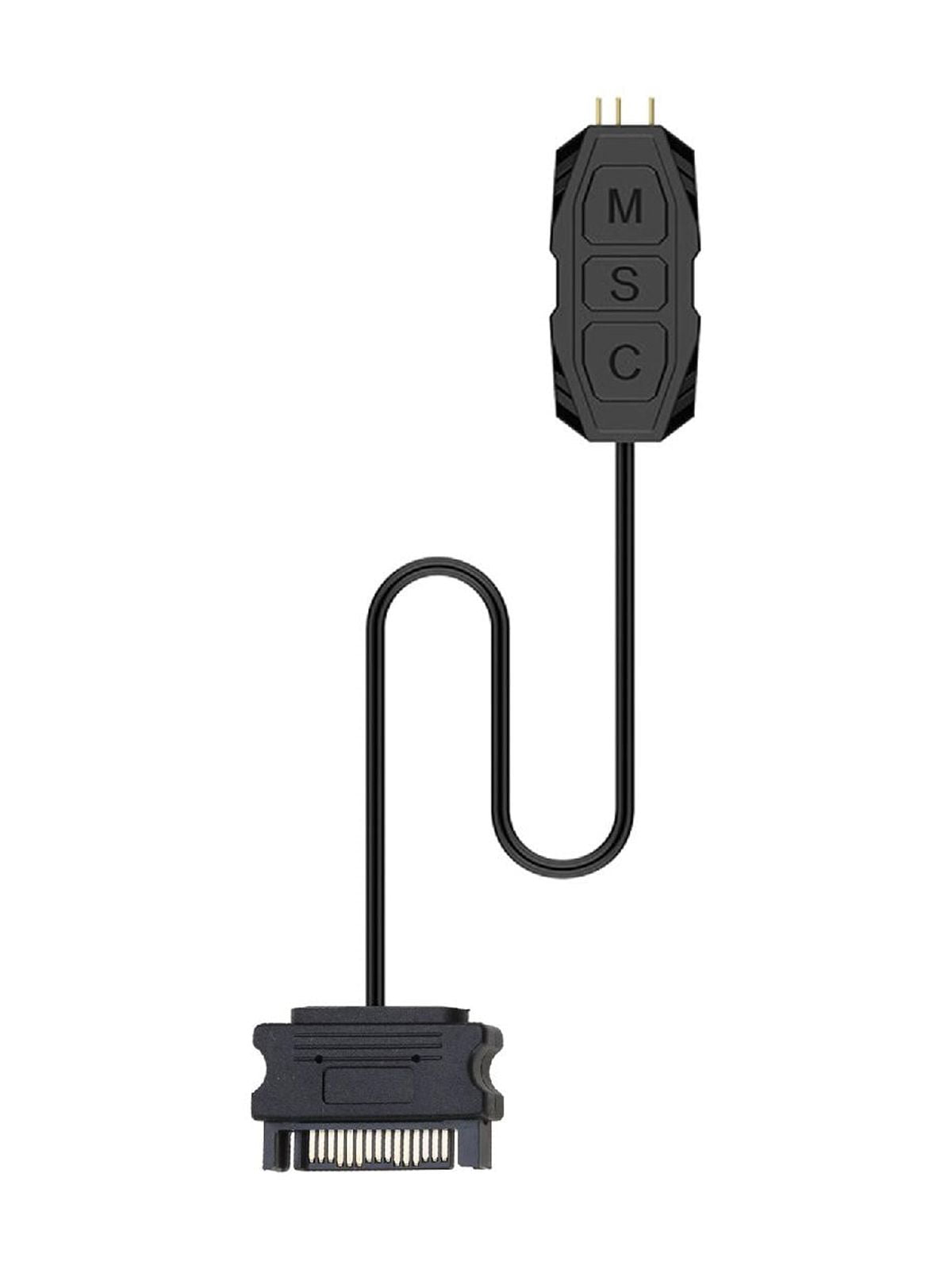 5V 3Pin Aura RGB 12V 4pin RGB Light Controller Plastic Sata Molex Power ...