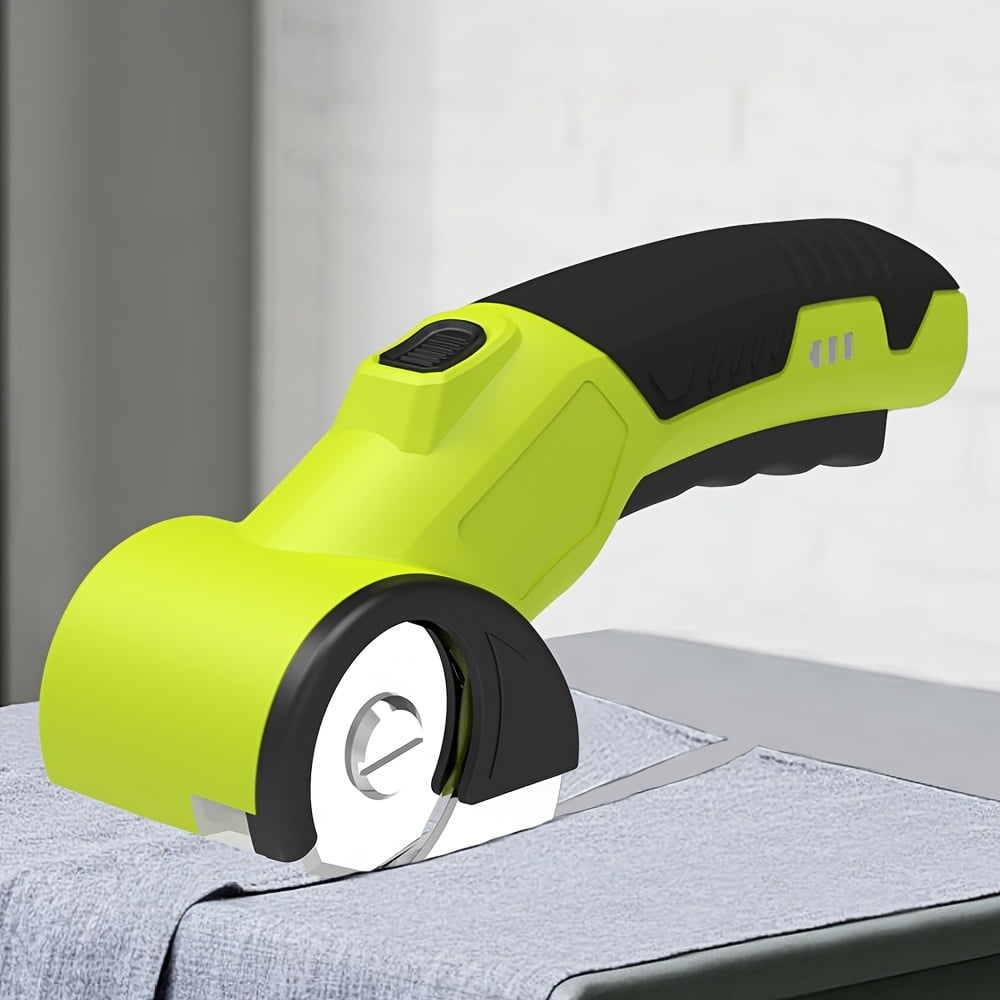 5V Cordless Electric Scissors - Rechargeable Rotary Blade Box Cutter ...