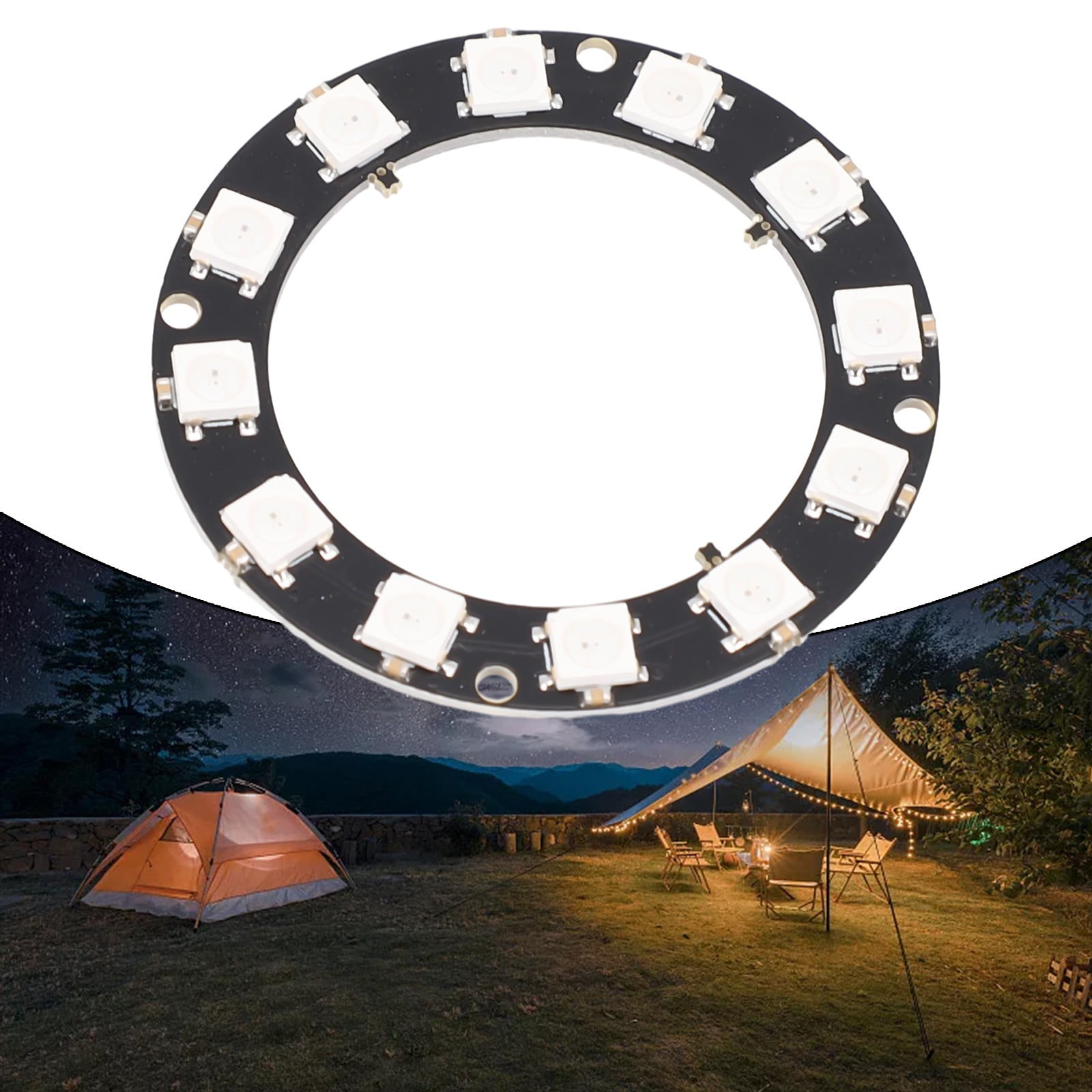 5V Individual Addressable RGB LED Ring for Arduino W 812 - Walmart.com