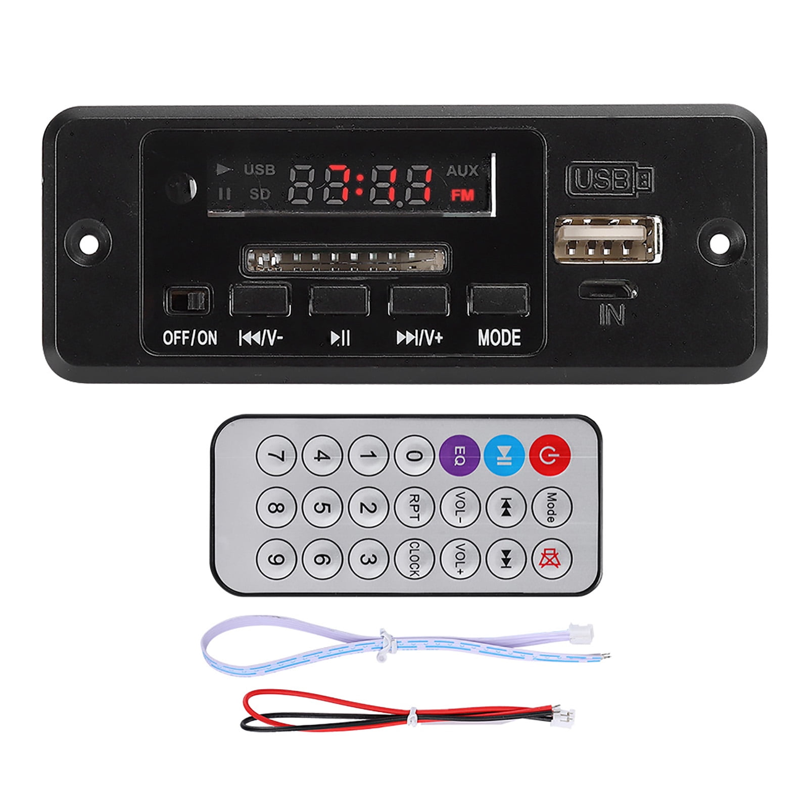 5V MP3 Audio Decoder Module with USB FM Radio, MP3 Decoding Board ...