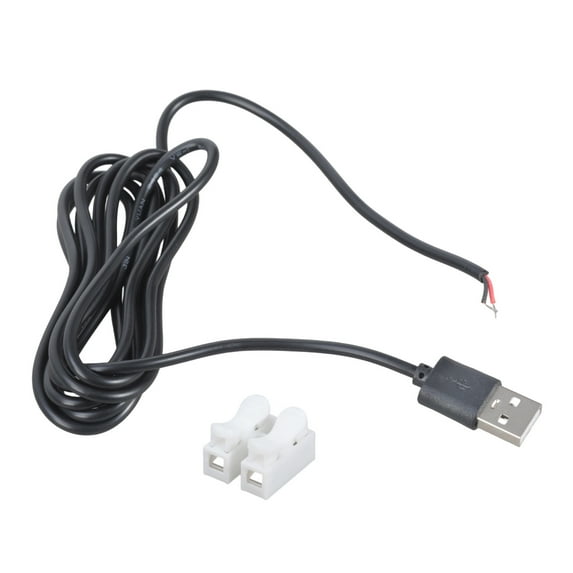 5V USB Charging Cable with Spring Terminal Connectors Easy Installation ...