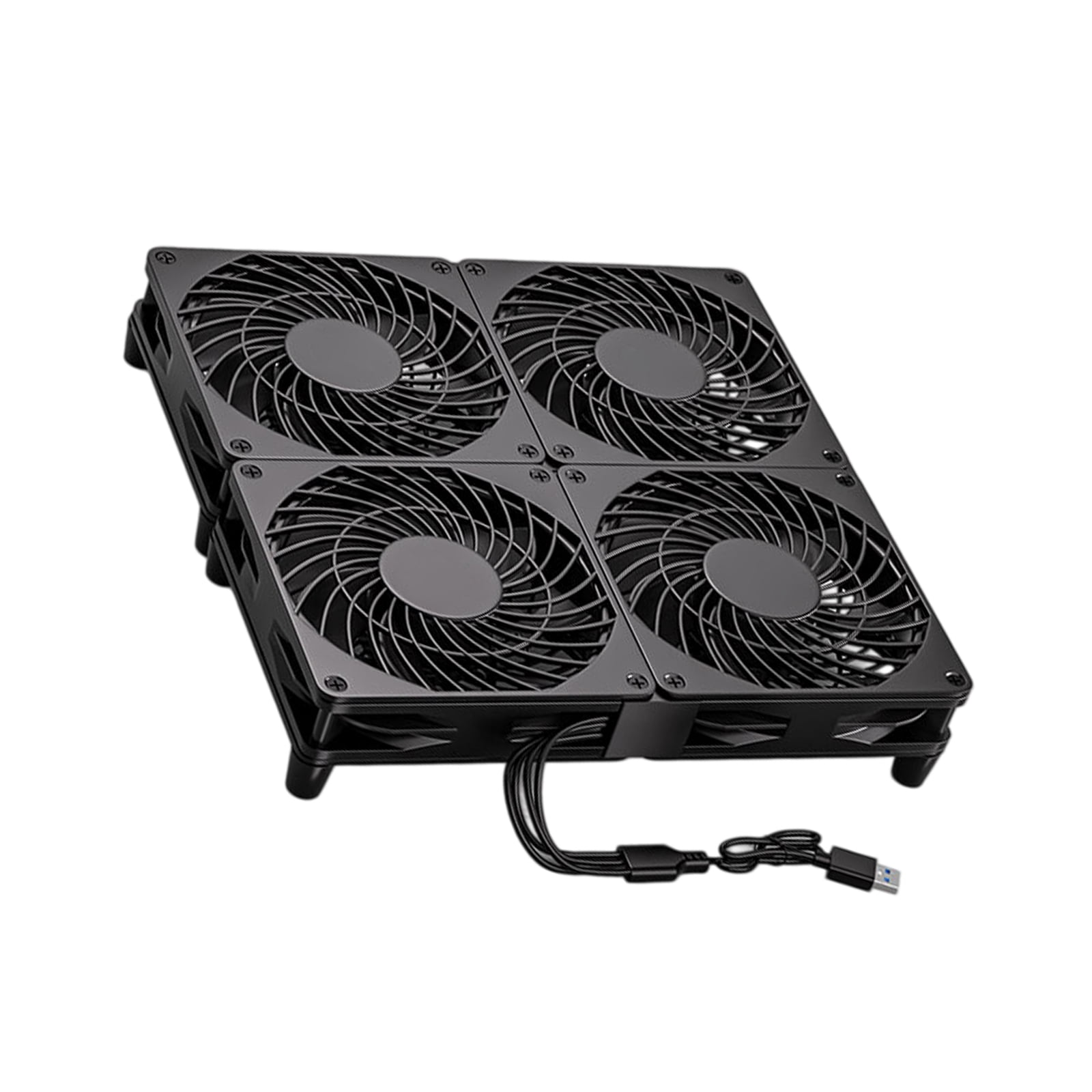 5V USB Desktop Router Fan 120MM Cooling Fan Brushless Portable Cooling ...