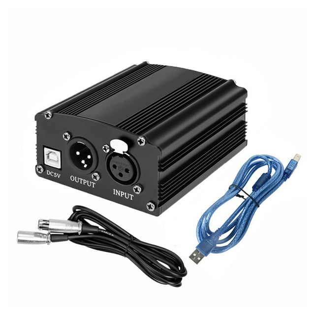 5V USB Input 48V DC Power Supply for Condenser Mic Computer Recording ...
