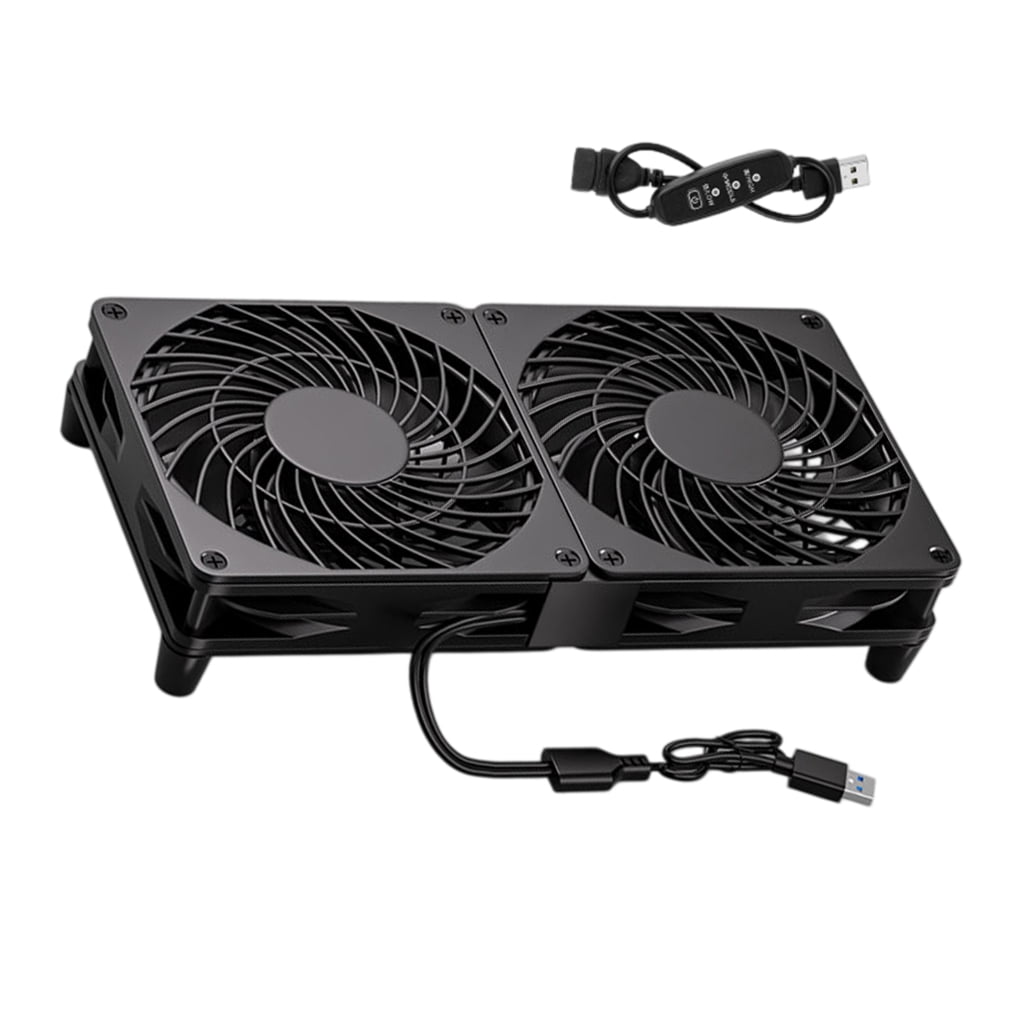 5V USB Router Fan 120MM Cooling Fan Brushless Portable Cooling with 3 ...