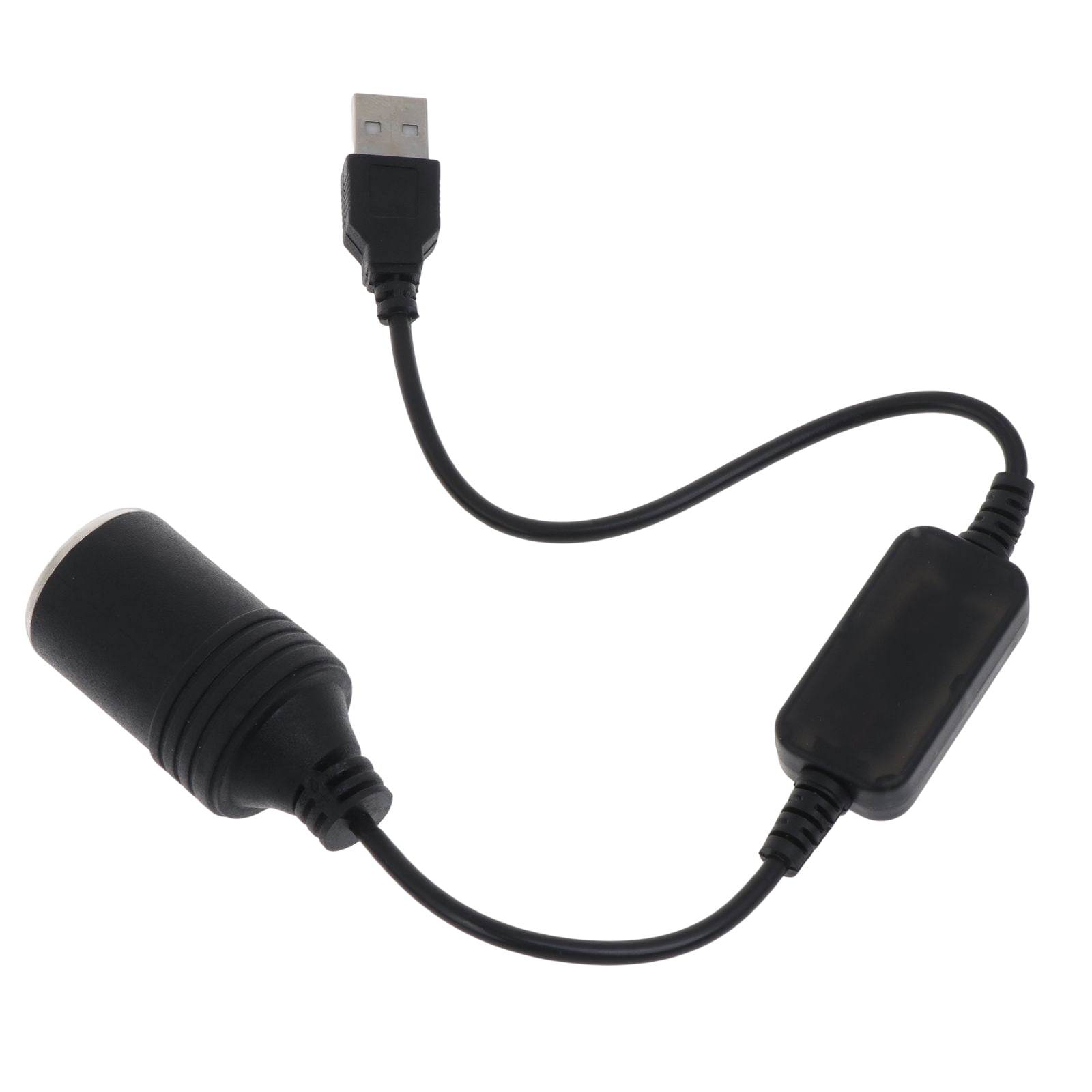 5V to 12V USB to Car Converter Cord Adapter Wire Male to Female ...