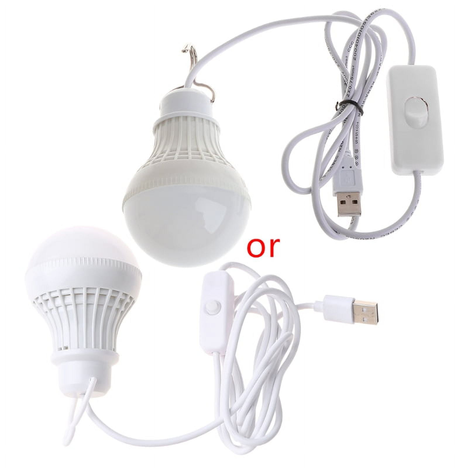 5W 10 LED Energy Saving USB Bulb Light Camping Home Night Lamp Hook ...