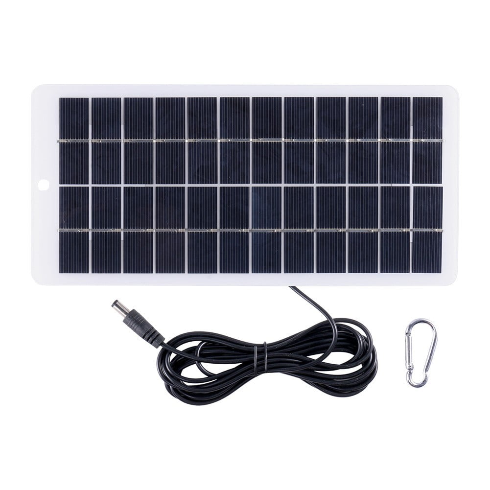 5W 12V Solar Panel Portable Solar Charger Outdoor Portable Solar Power ...