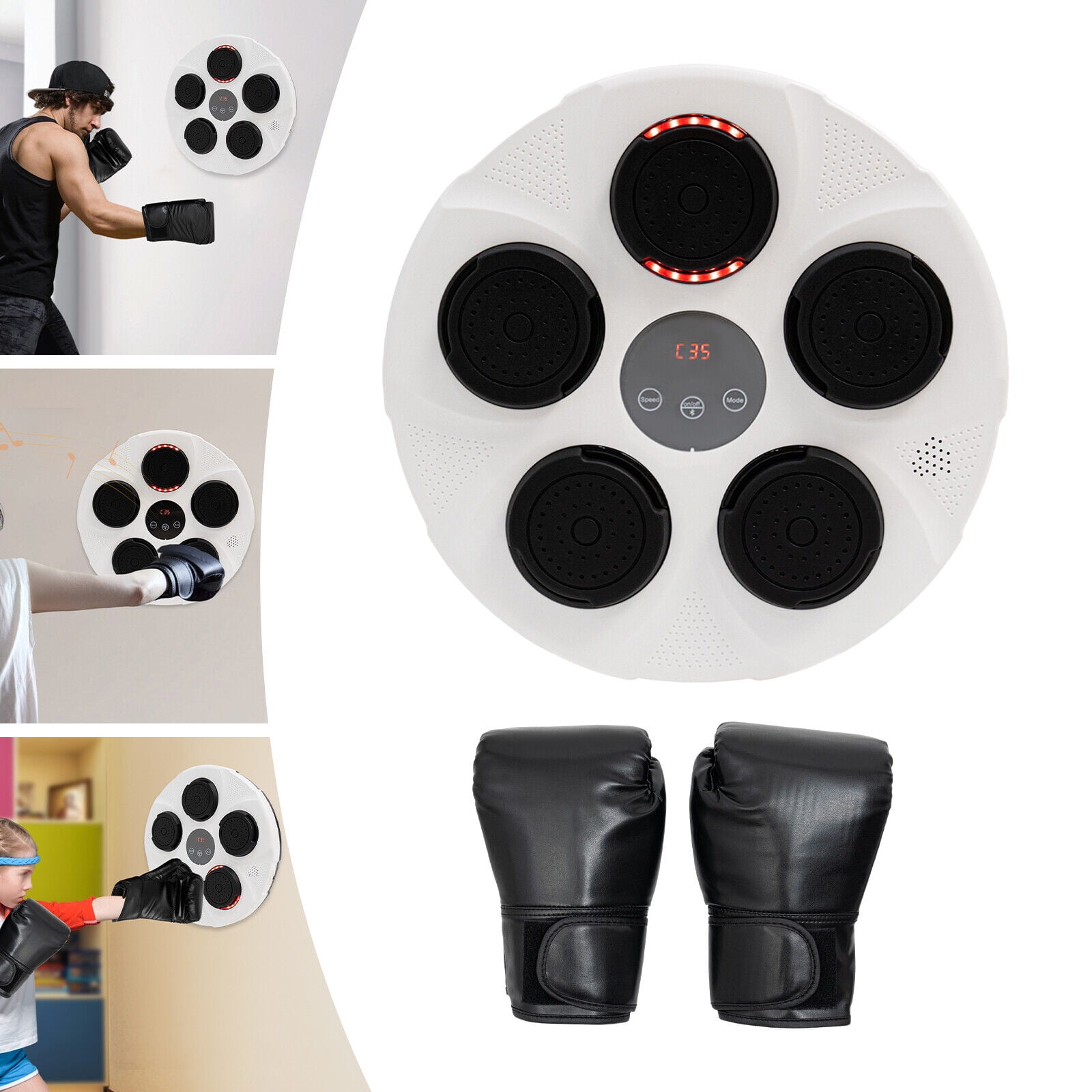 5W 5V Music Boxing Machine 43cmWall Mount Music Boxer Boxing Wall ...