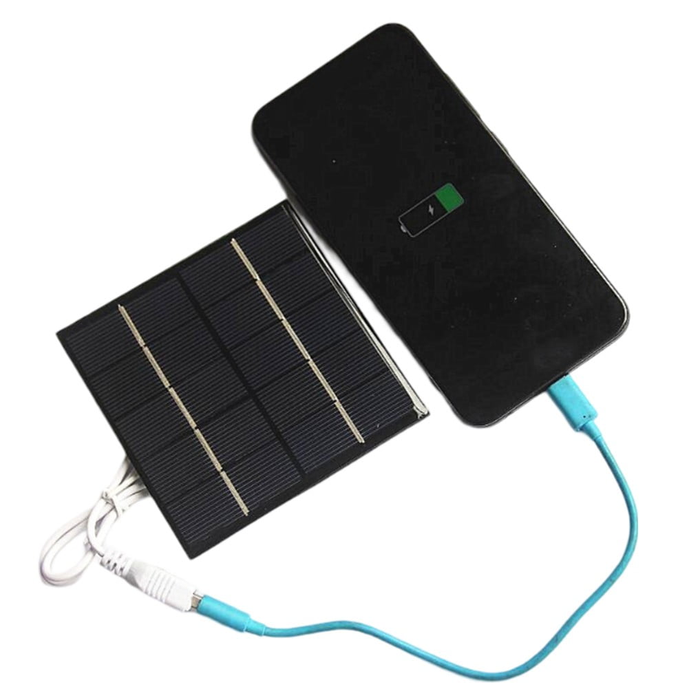 5W 5V Solar Battery Charger Board Outdoor Camping Power Bank Phone ...