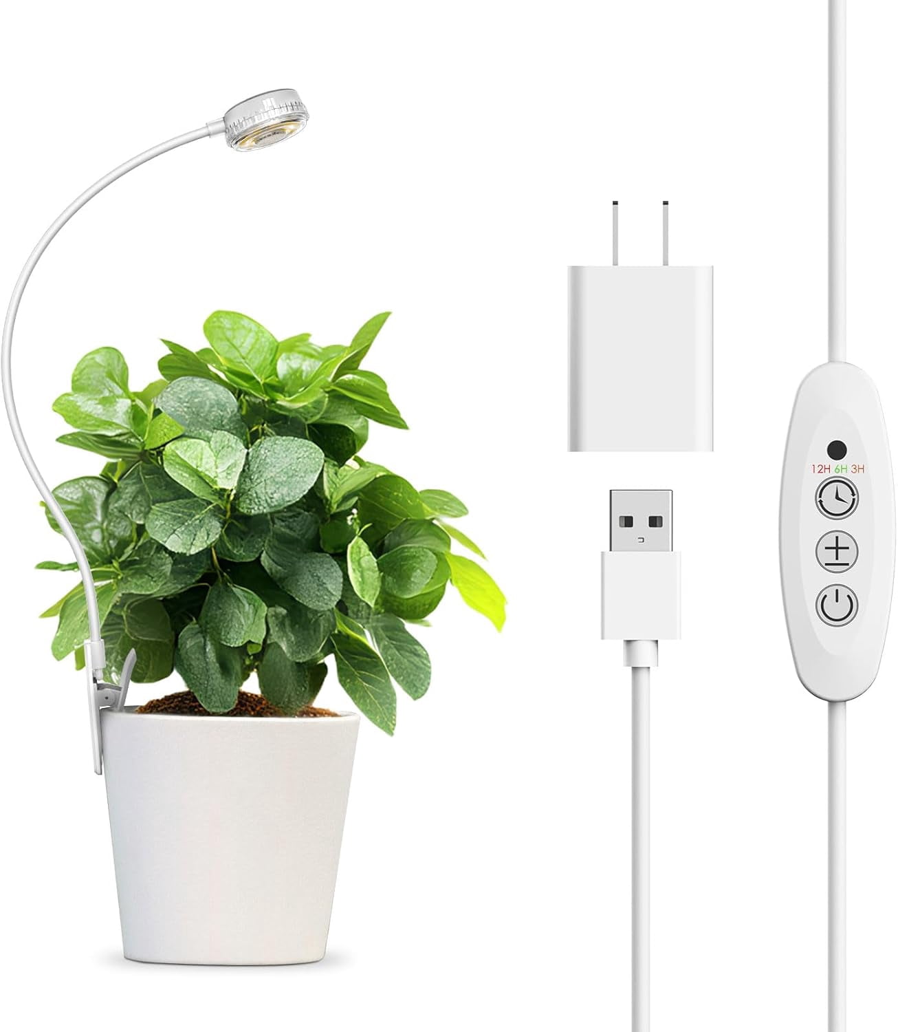 5W Clip on Grow Lights for Indoor Plants,Pot LED Small Grow Light for ...