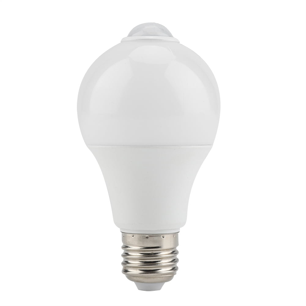 5W E27 LED PIR Motion Sensor Lamp, Pure White Light, AC85-265V, Human ...