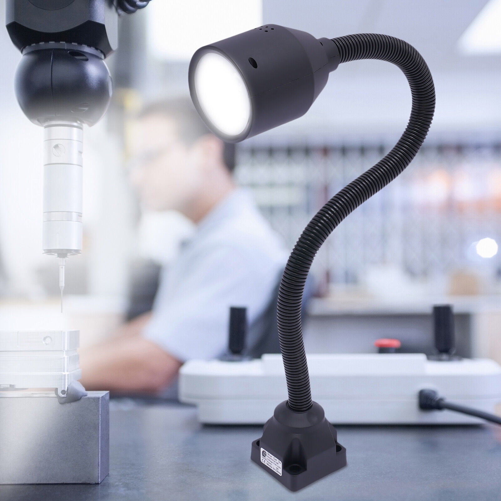 5W LED Lathe Work Light Fixed Base Light Flexible Arm Lamp For CNC ...