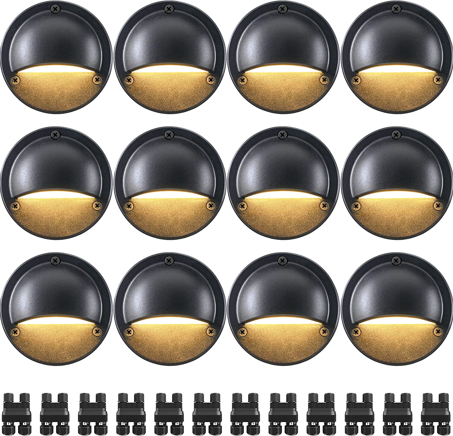 5W LED Low Voltage Deck Lights with Fastlock2 Wire Connectors 12-24V AC ...