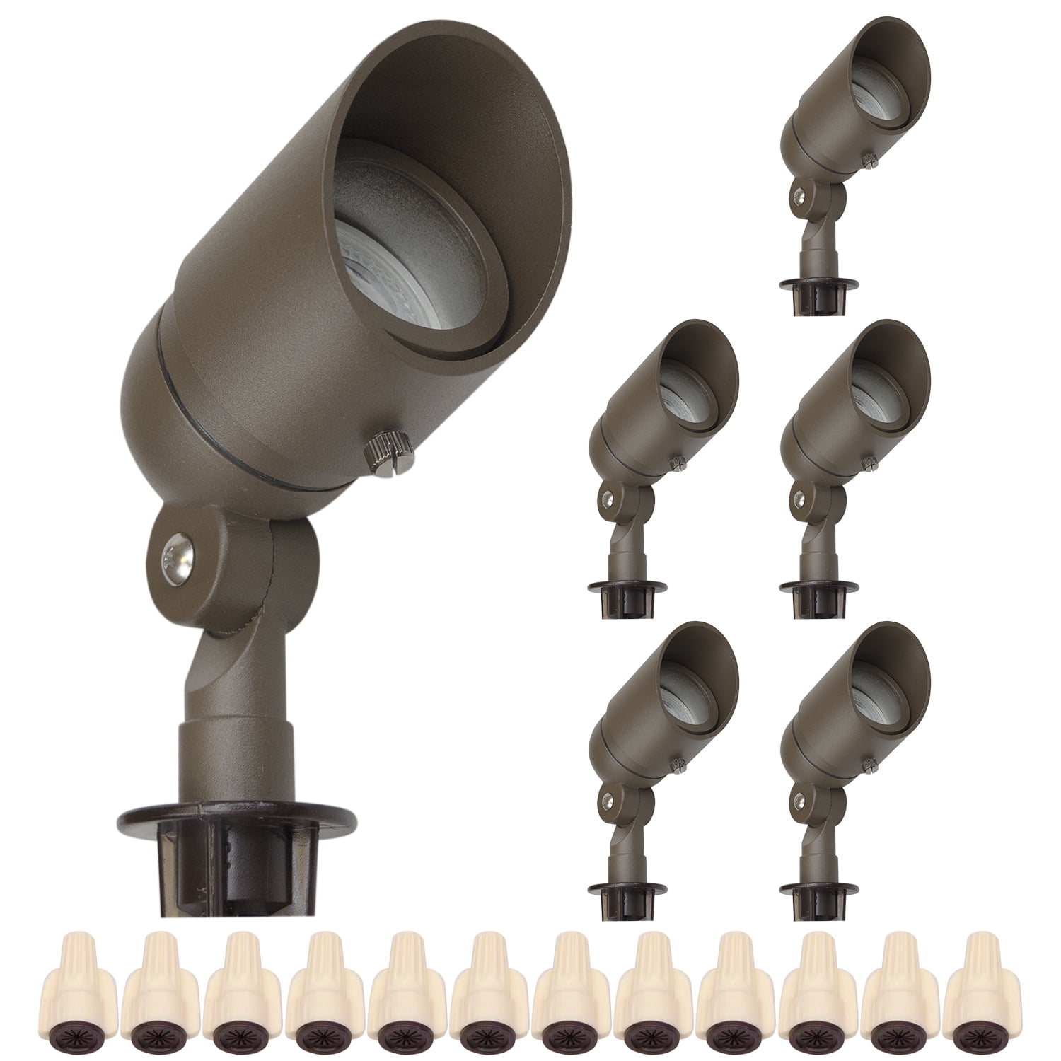5W Landscape Spotlights (6-Pack) | Low Voltage Outdoor Spot Lights ...