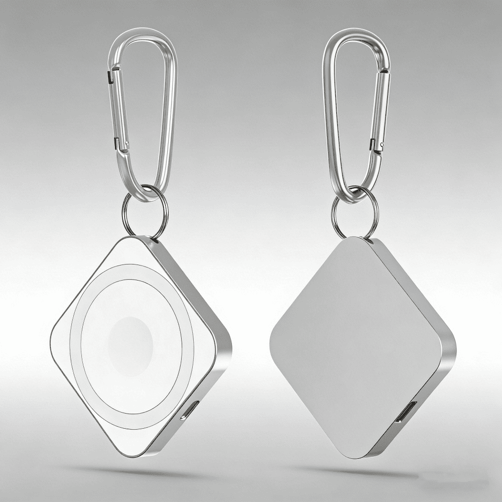 5W Magnetic Wireless Fast Charger for Watch （Silver）- Lightning & USB-C ...