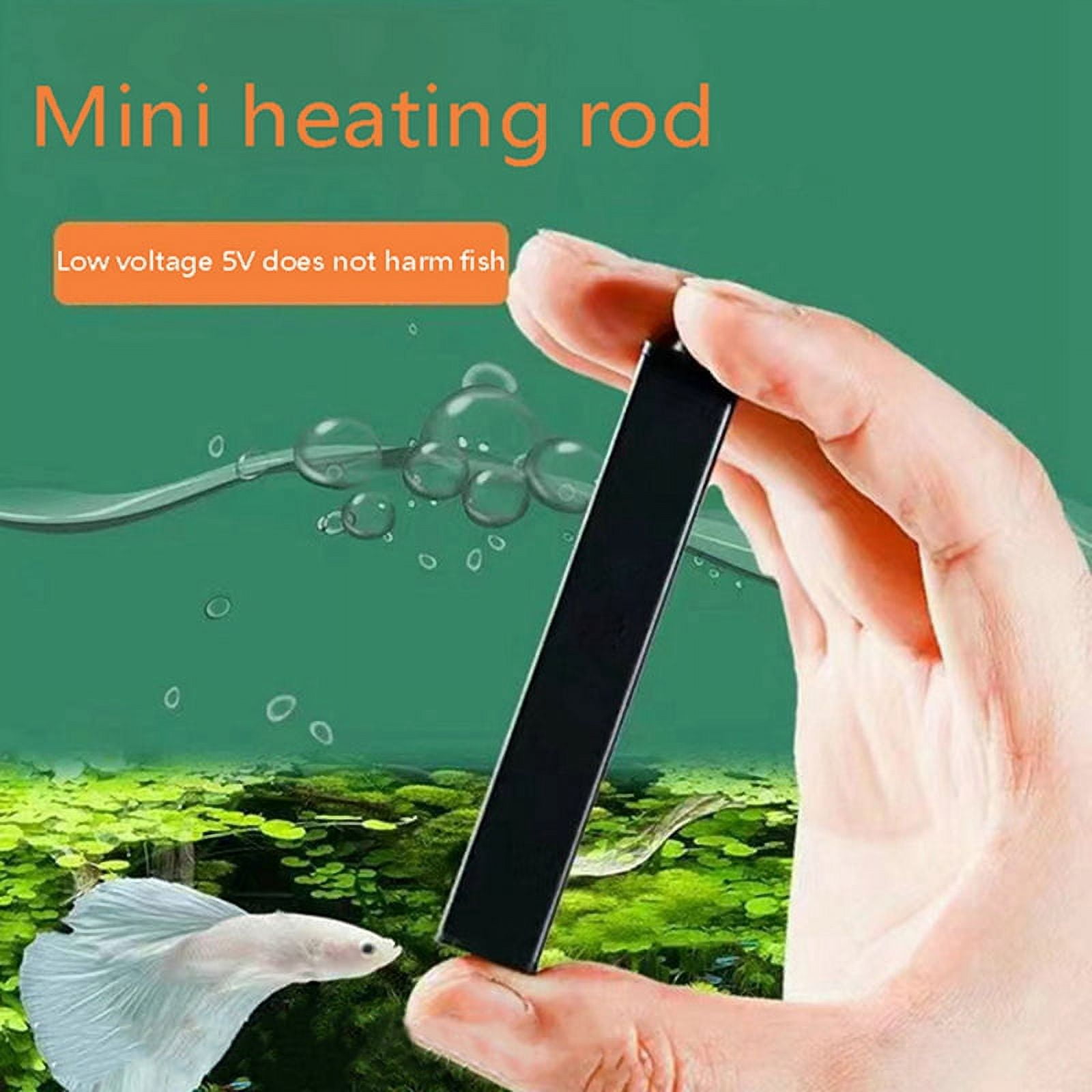 5W Mini Aquarium Heater USB Charging for Small Fish Tank - Walmart.com