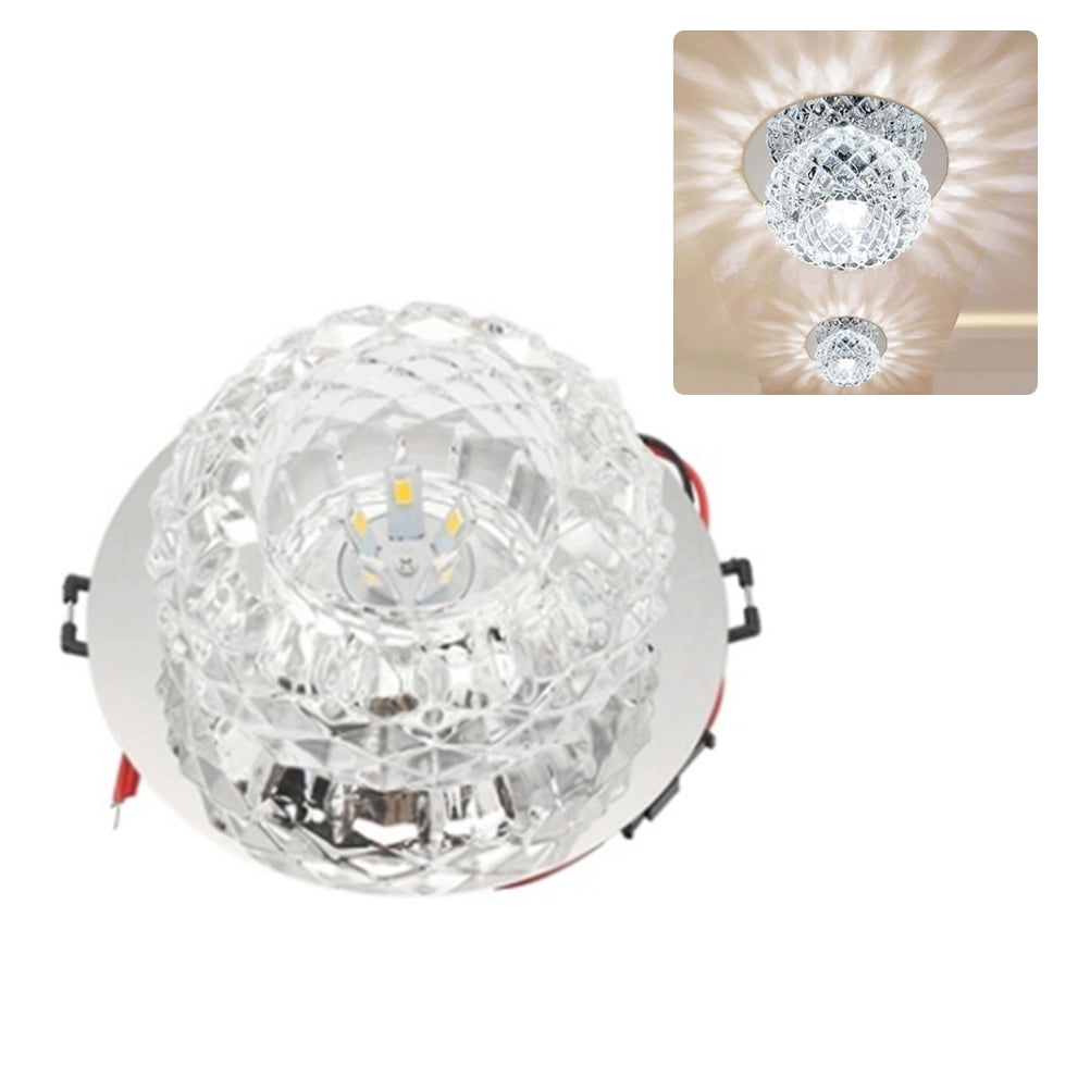 5W Modern Crystal LED Ceiling Light Fixture Mounted LED Ceiling Lights ...