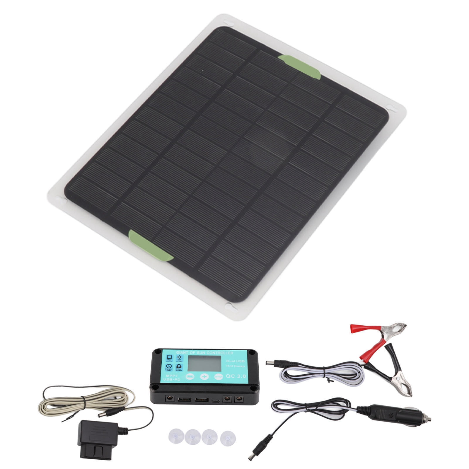 5W Monocrystalline Silicon Solar Panel 18V 50A MPPT Charge Controller ...