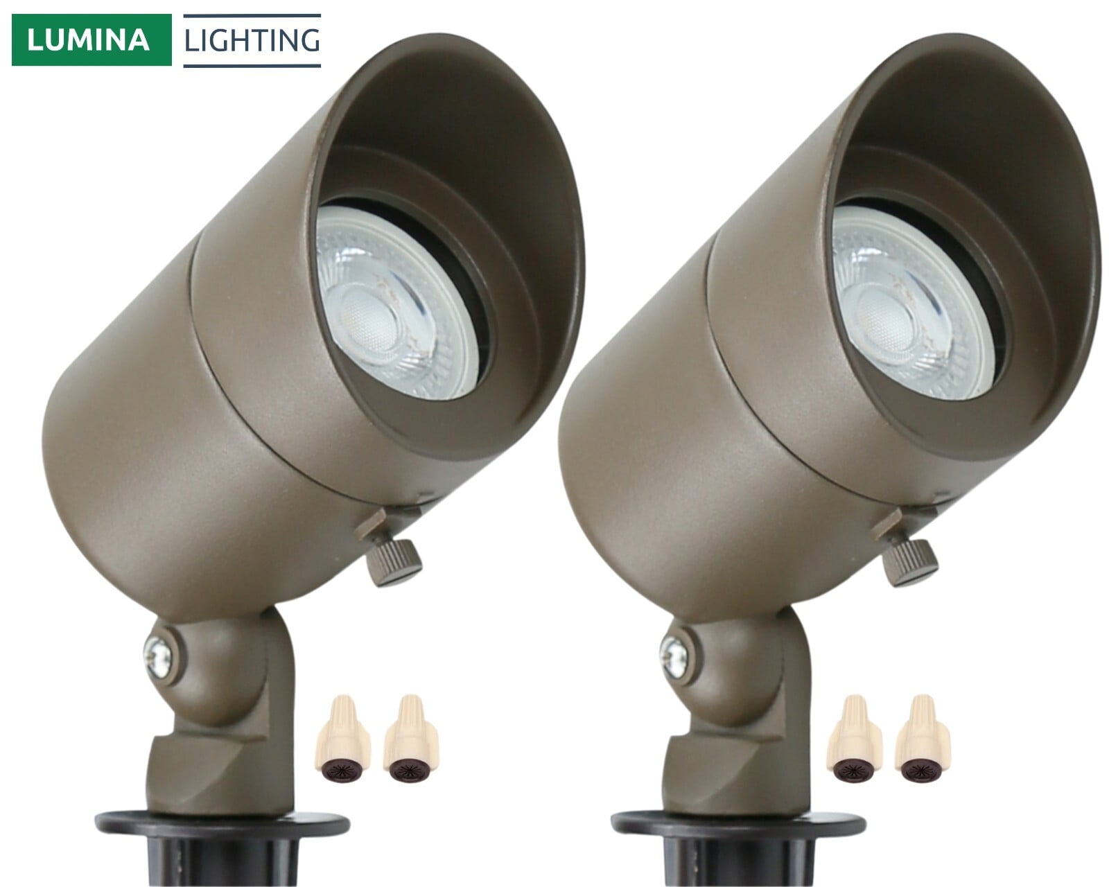 5W Outdoor Spotlights (2-Pack) 12V Low Voltage Spotlights - Landscape ...