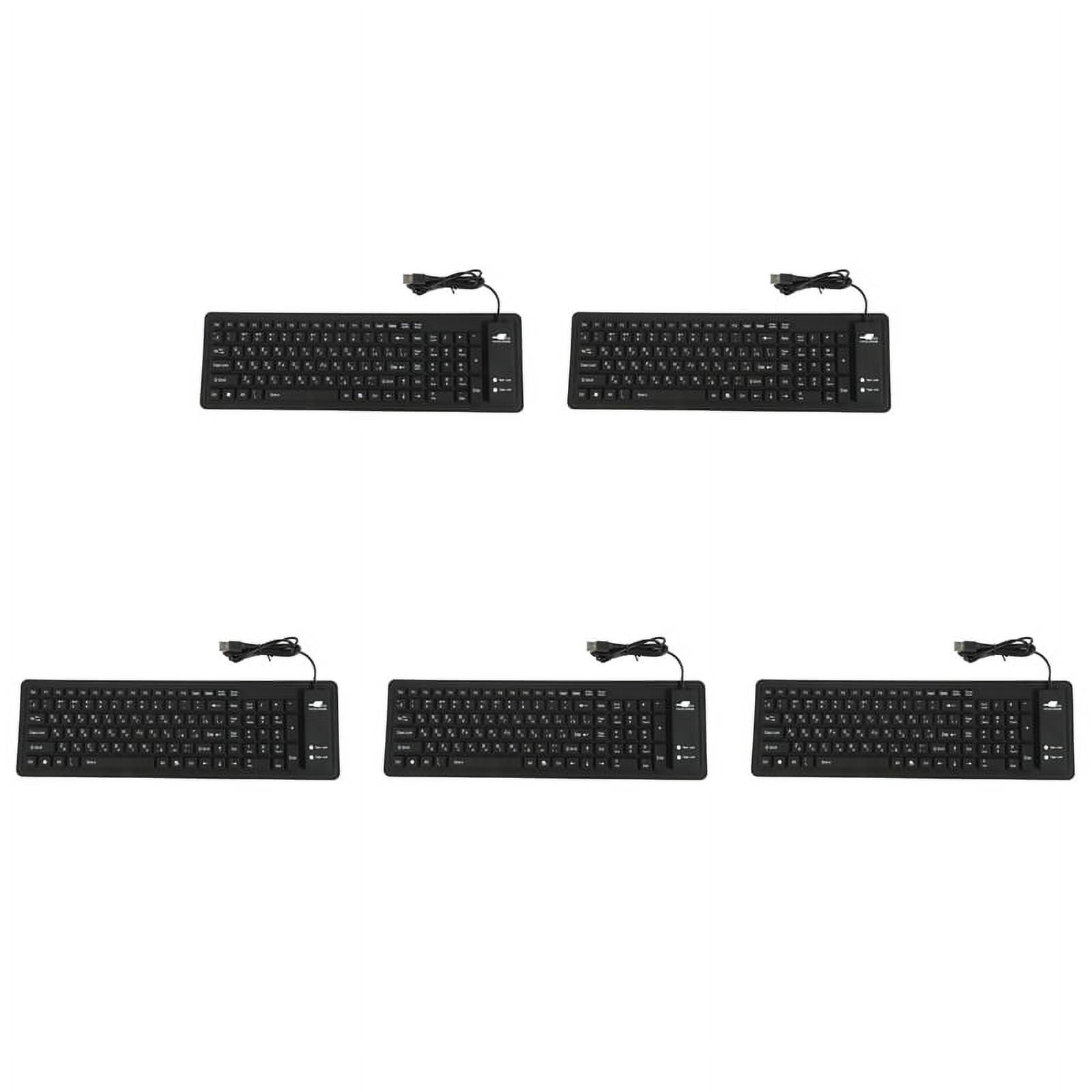 5X 103Keys Silicon Keyboard Russian Layout USB Interface Keyboard ...