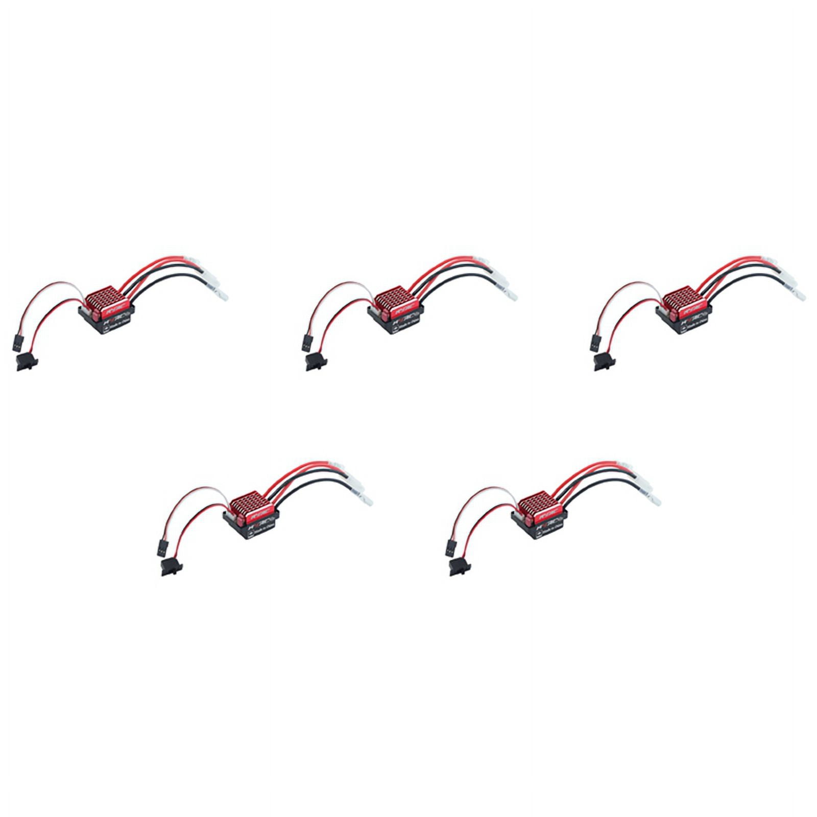5X 1060 60A Waterproof Brushed ESC Speed Controller Forward Brake and ...