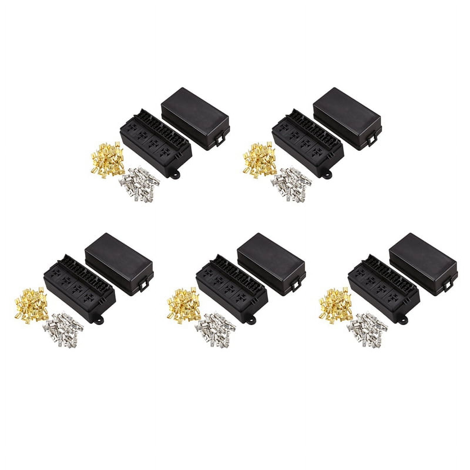5X 12 Way Blade Fuse Holder Box with Spade Terminals for Car Truck ...