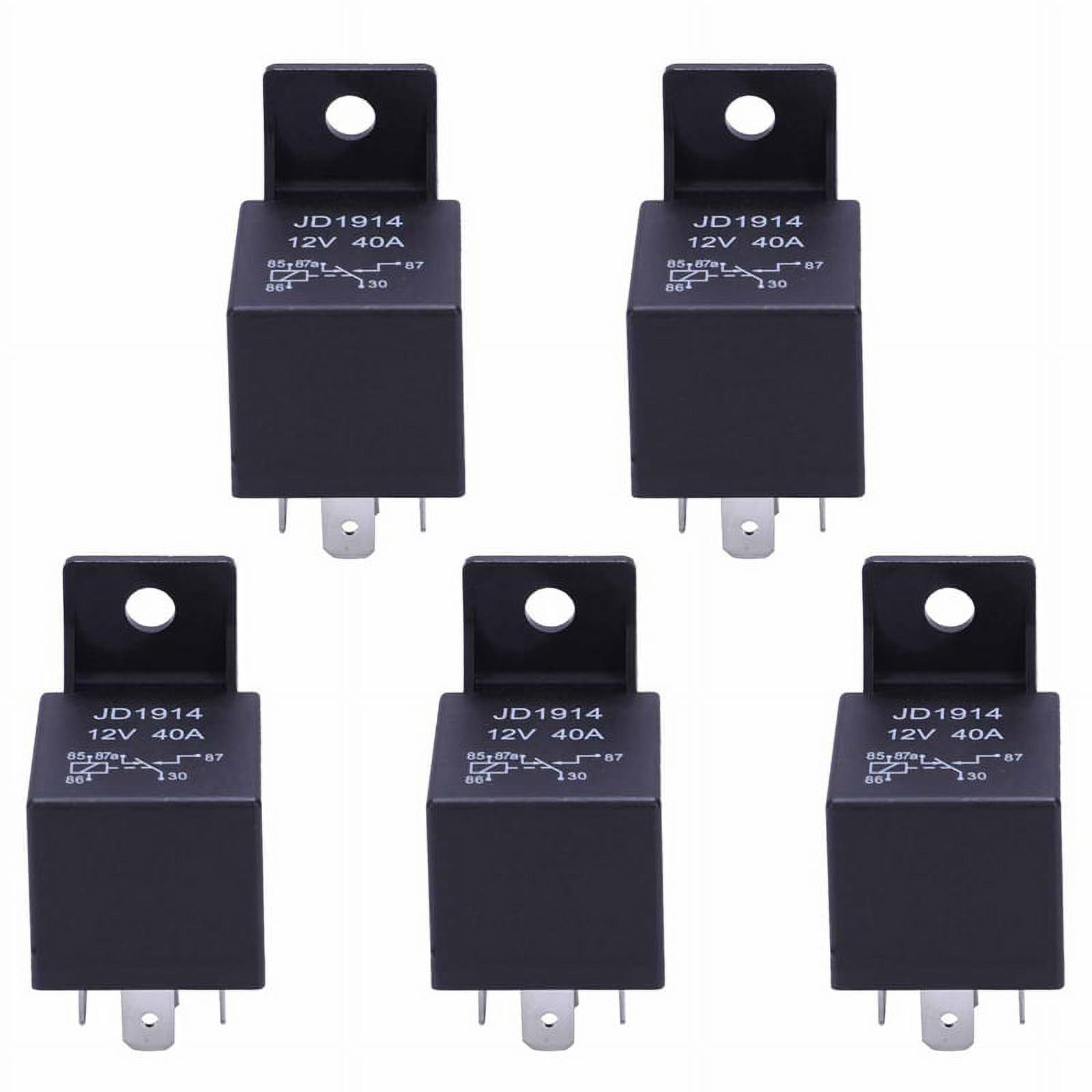 5X 12V Volt 40A AMP 5 Pin Changeover Relay Automotive Car Motorcycle ...