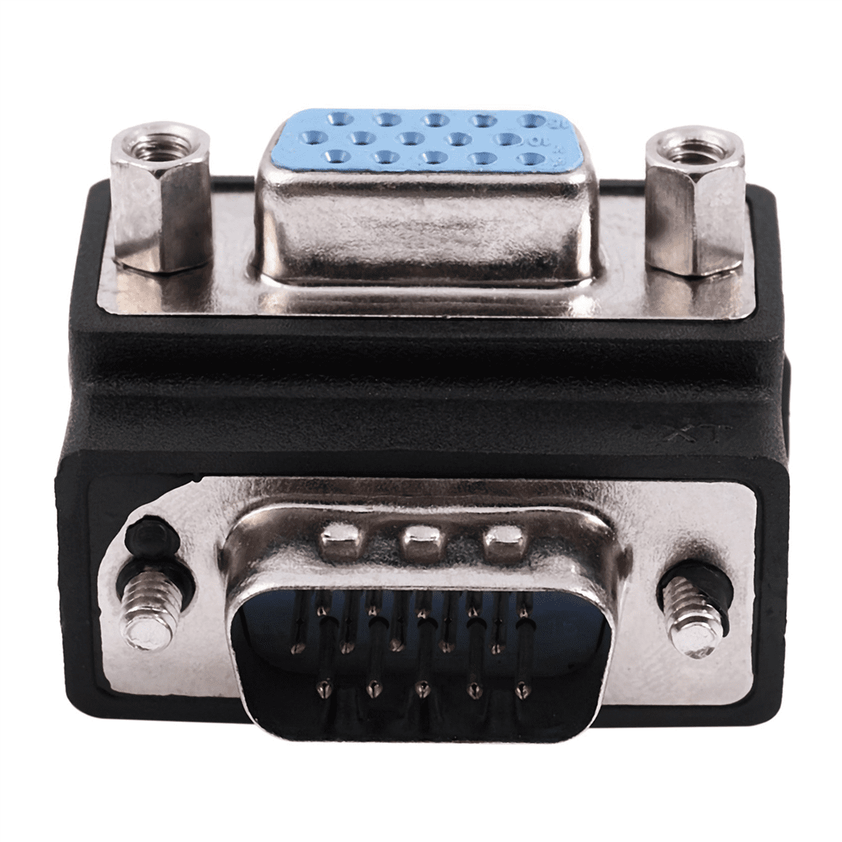 5X 15-Pin VGA Male to Female M/F Right Angle Adapter,5 x VGA Male to ...