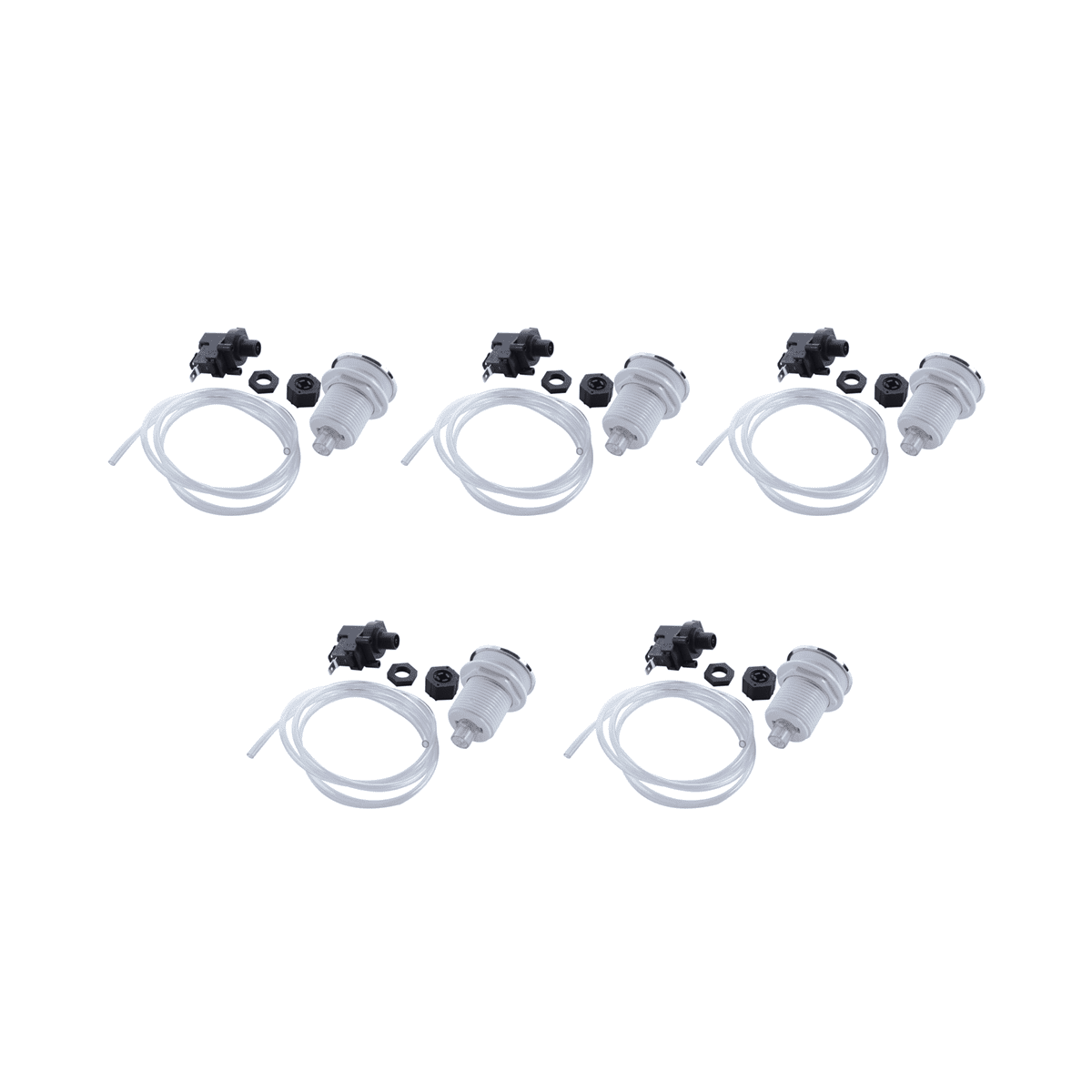 5X 16A On Off Push Button Switch Jetted Jet for Bath Tub Spa Garbage ...