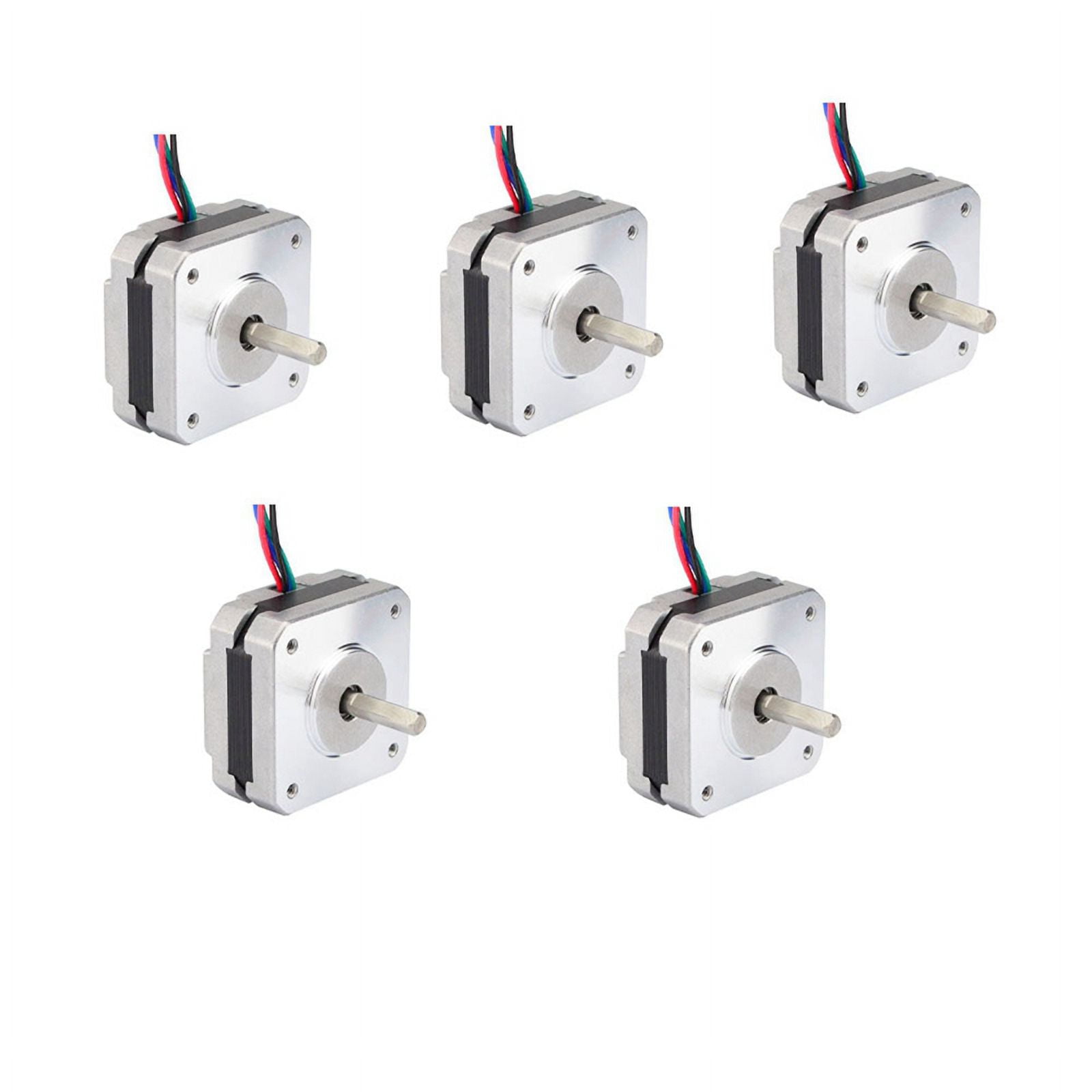 5X 17Hs08-1004S 4-Lead Nema 17 Stepper Motor 20mm 1A 13Ncm(18.4Oz.In ...
