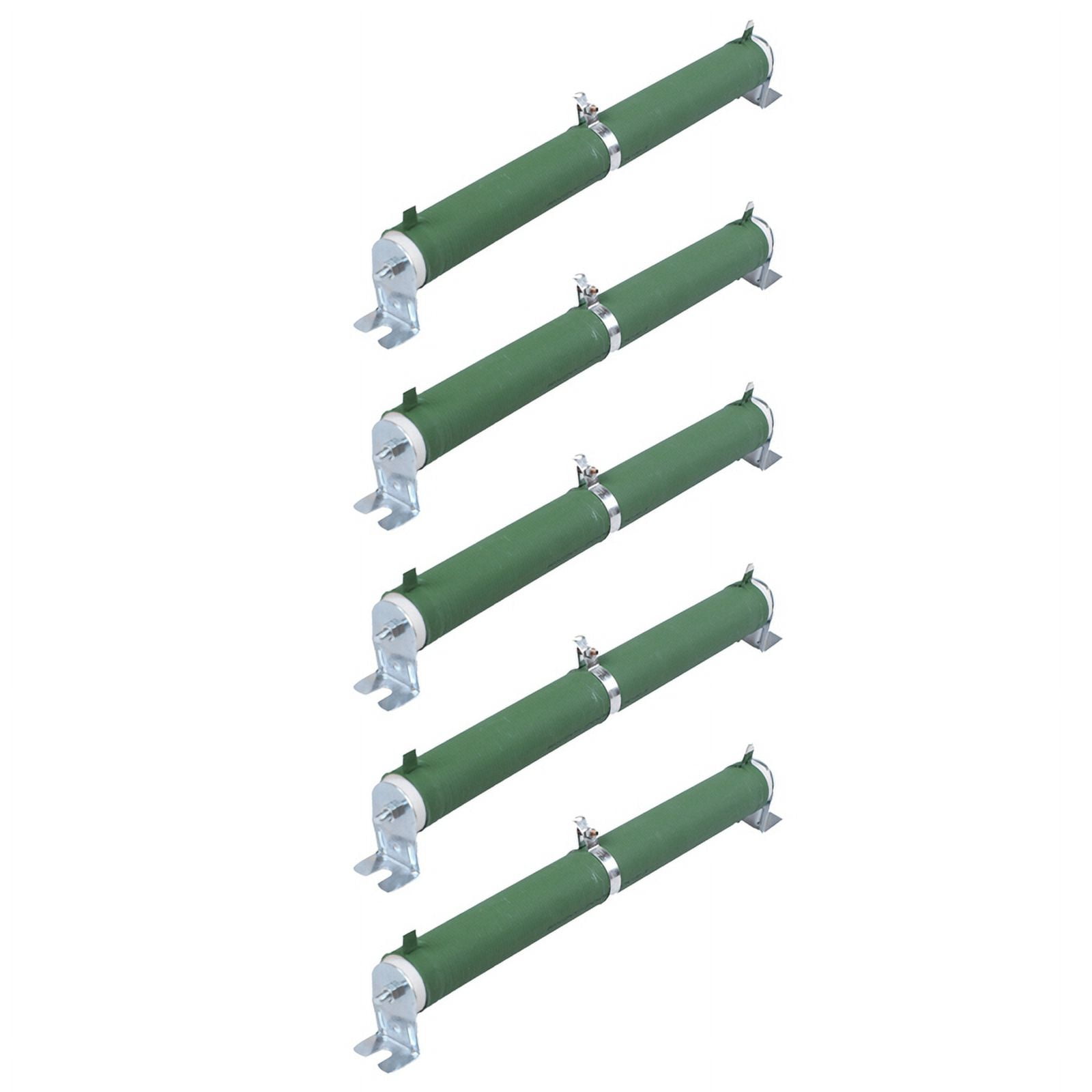 5X 200W Watt 100 Ohm Ceramic Tube Adjustable Rheostat Resistor Green ...